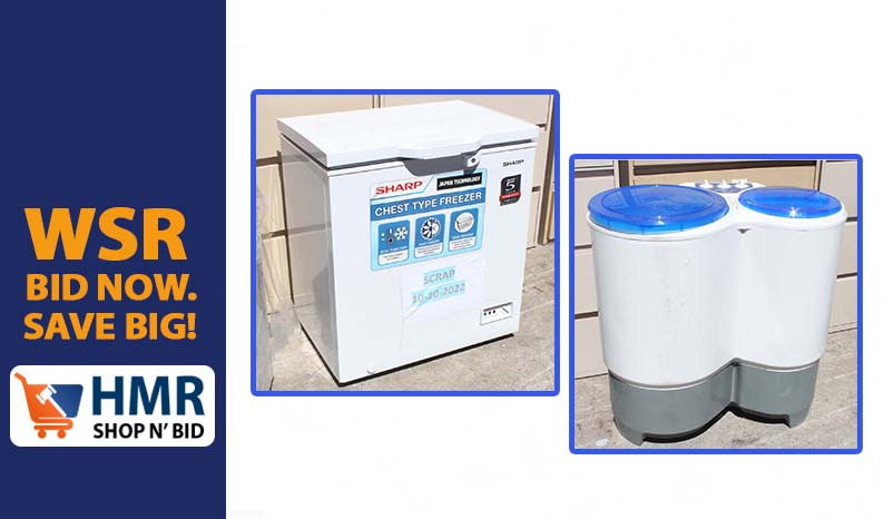 Auction 6411 - Washing Machine, Chest Freezer & Refrigerator | HMR Shop ...