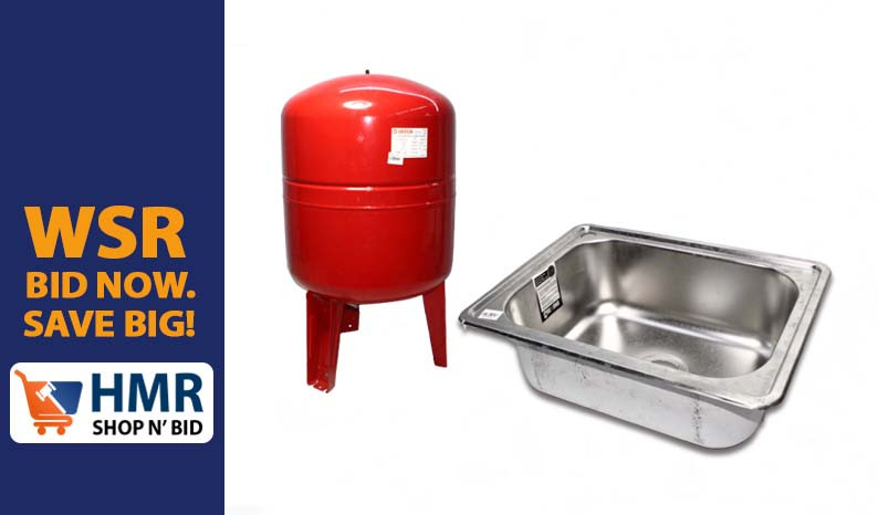 Auction 6882 - Pressure Tank, Kitchen Sink, Plant Pot & Bathroom ...
