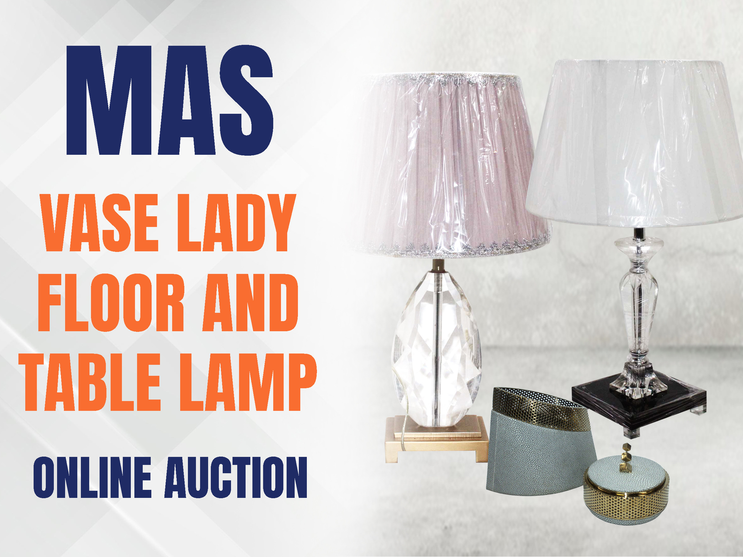 Auction 4508MS — Vase Lady, Floor and Table Lamp | HMR Shop N' Bid