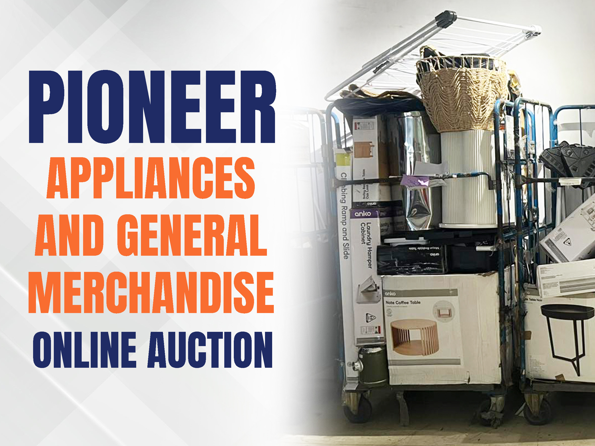 Auction 113PIO — Appliances and General Merchandise | HMR Shop N' Bid
