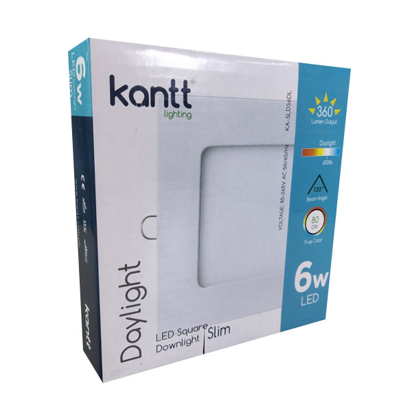 Kantt KA-SLDS6DL Slim Square Downlight LED Bulb 6W | HMR Shop N' Bid