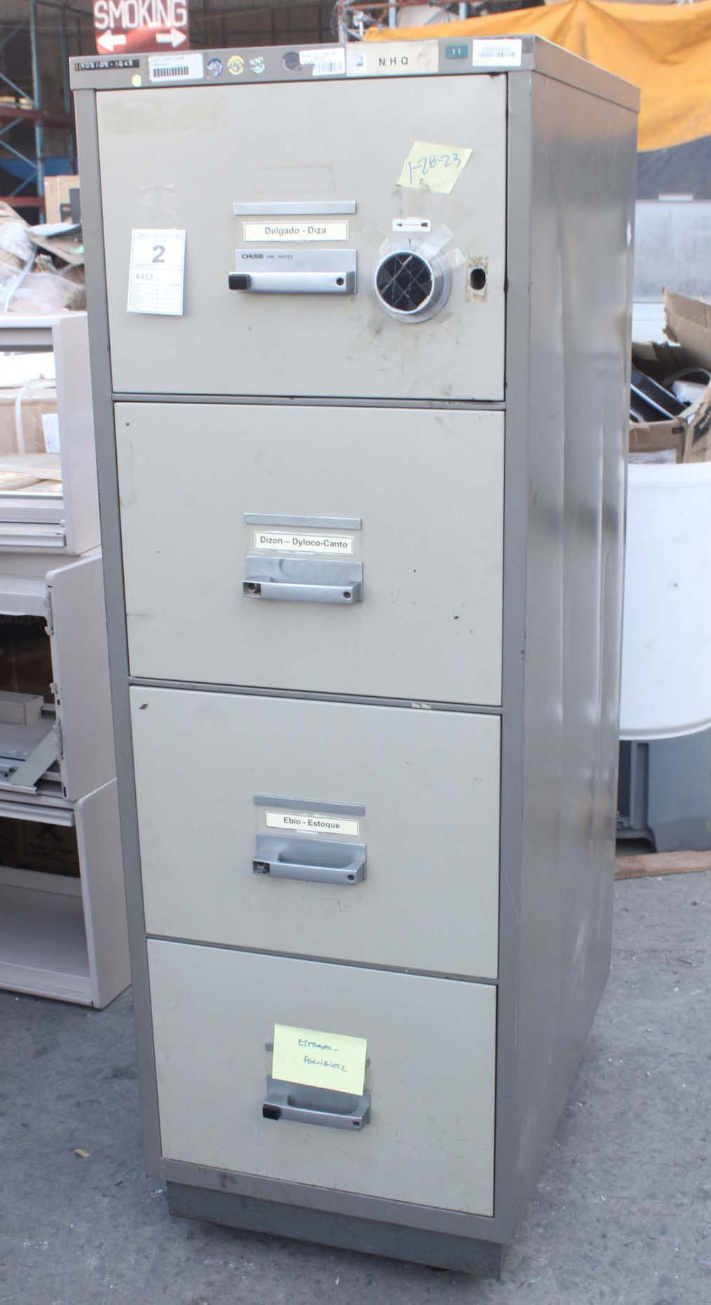 Chubb 4 Drawer Safety Vault (This lot is subject to Import Duties And ...