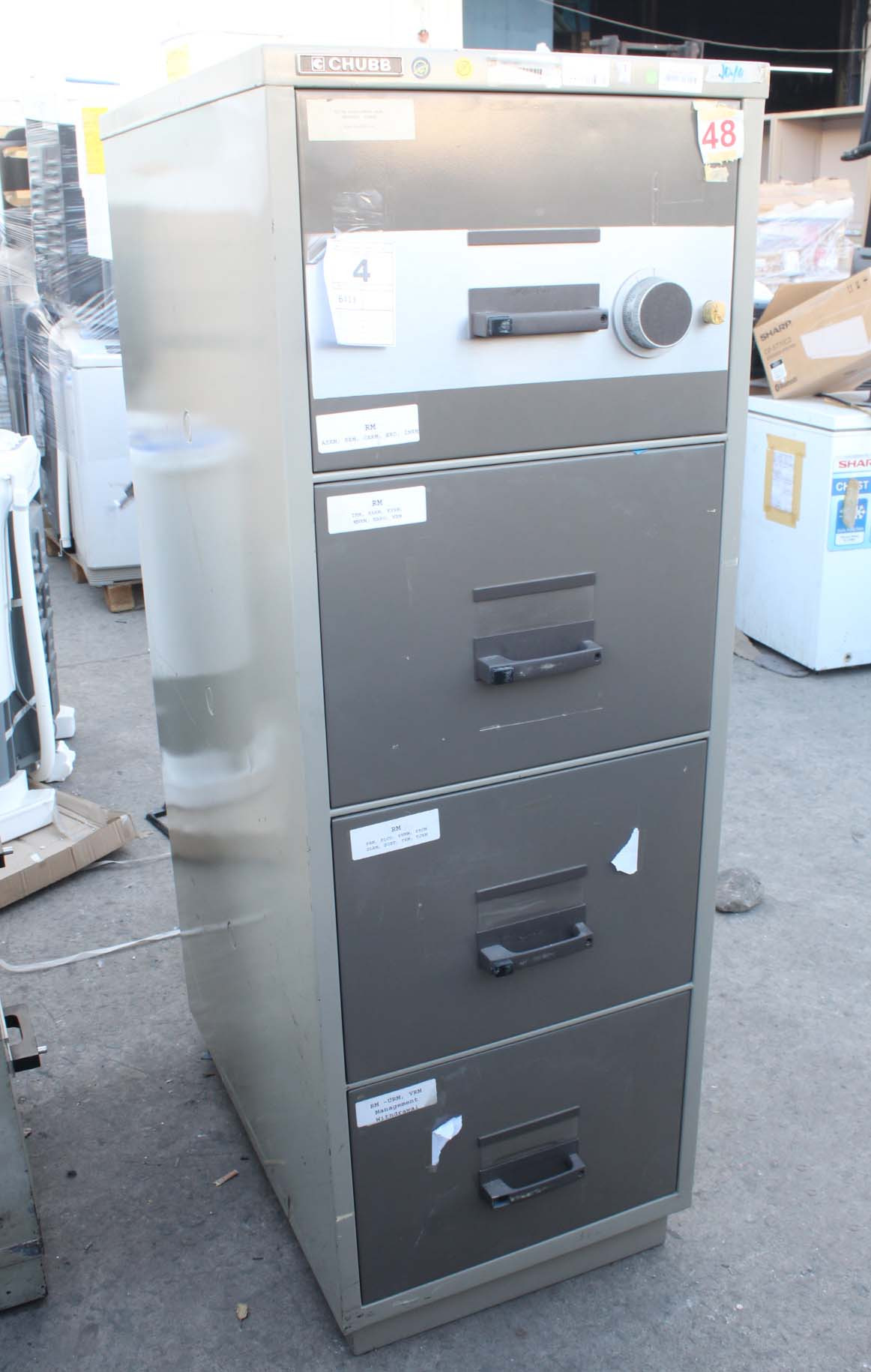 Chubb 4 Drawer Safety Vault (This lot is subject to Import Duties And ...