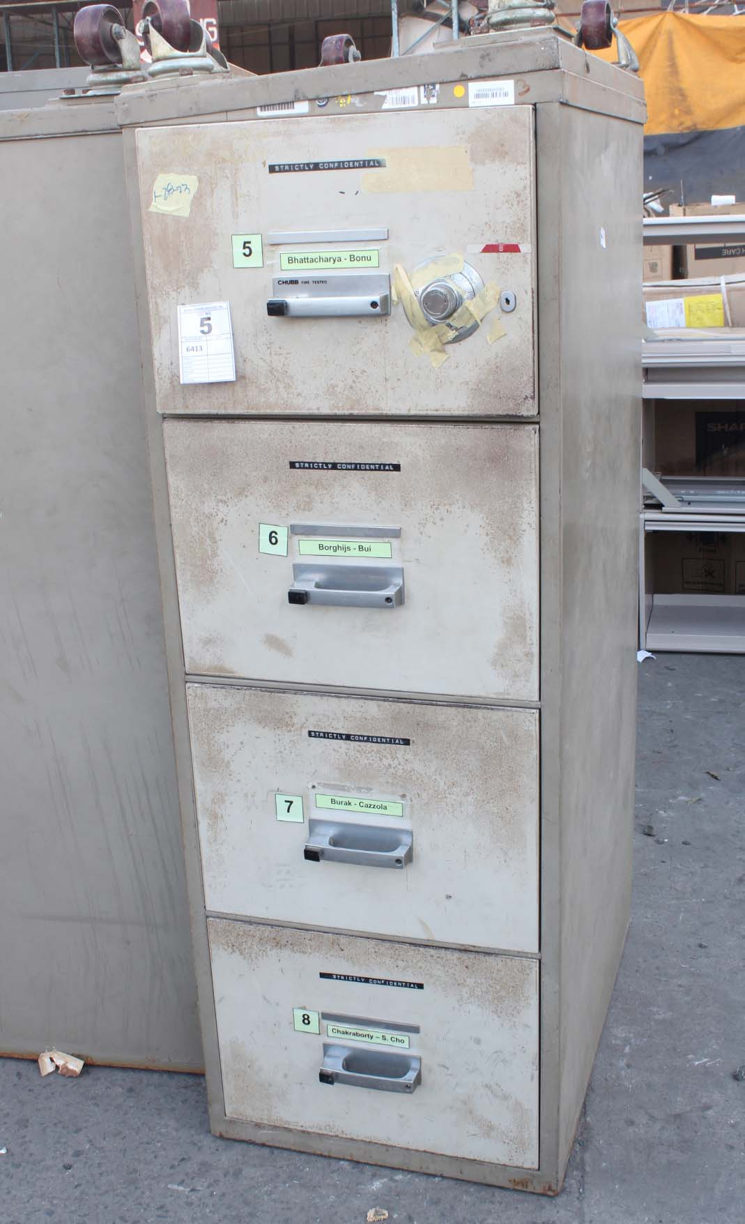 Chubb 4 Drawer Safety Vault (This lot is subject to Import Duties And ...