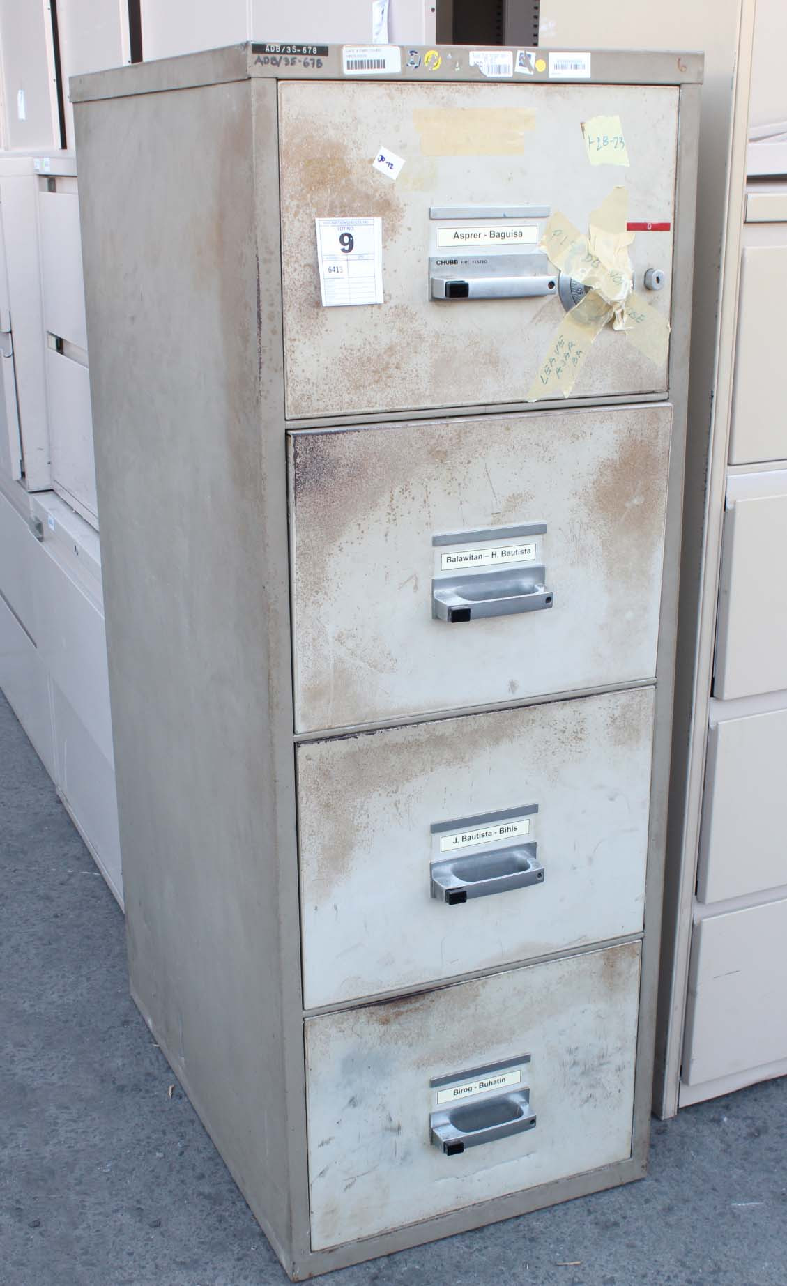 Chubb 4 Drawer Safety Vault (This lot is subject to Import Duties And ...