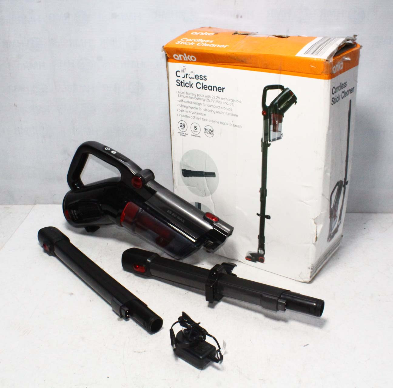 Anko Cordless Stick Cleaner - Anko Cordless Stick Cleaner | HMR Shop N' Bid