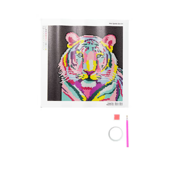Anko Sparkle Gem Art - Tiger(As-is) | HMR Shop N' Bid
