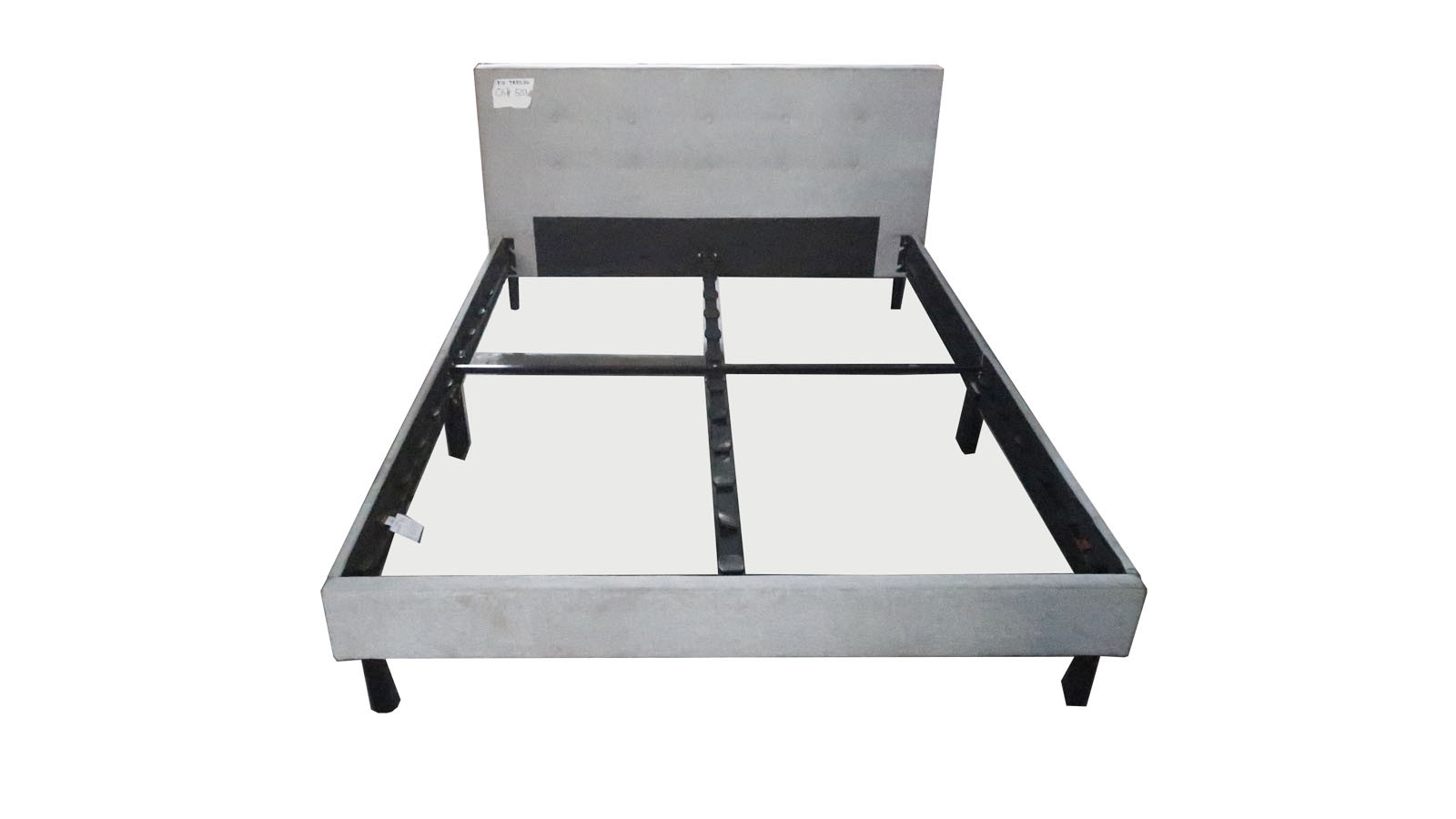 Tufted Fabric Bed Frame - Tufted Fabric Bed Frame | HMR Shop N' Bid