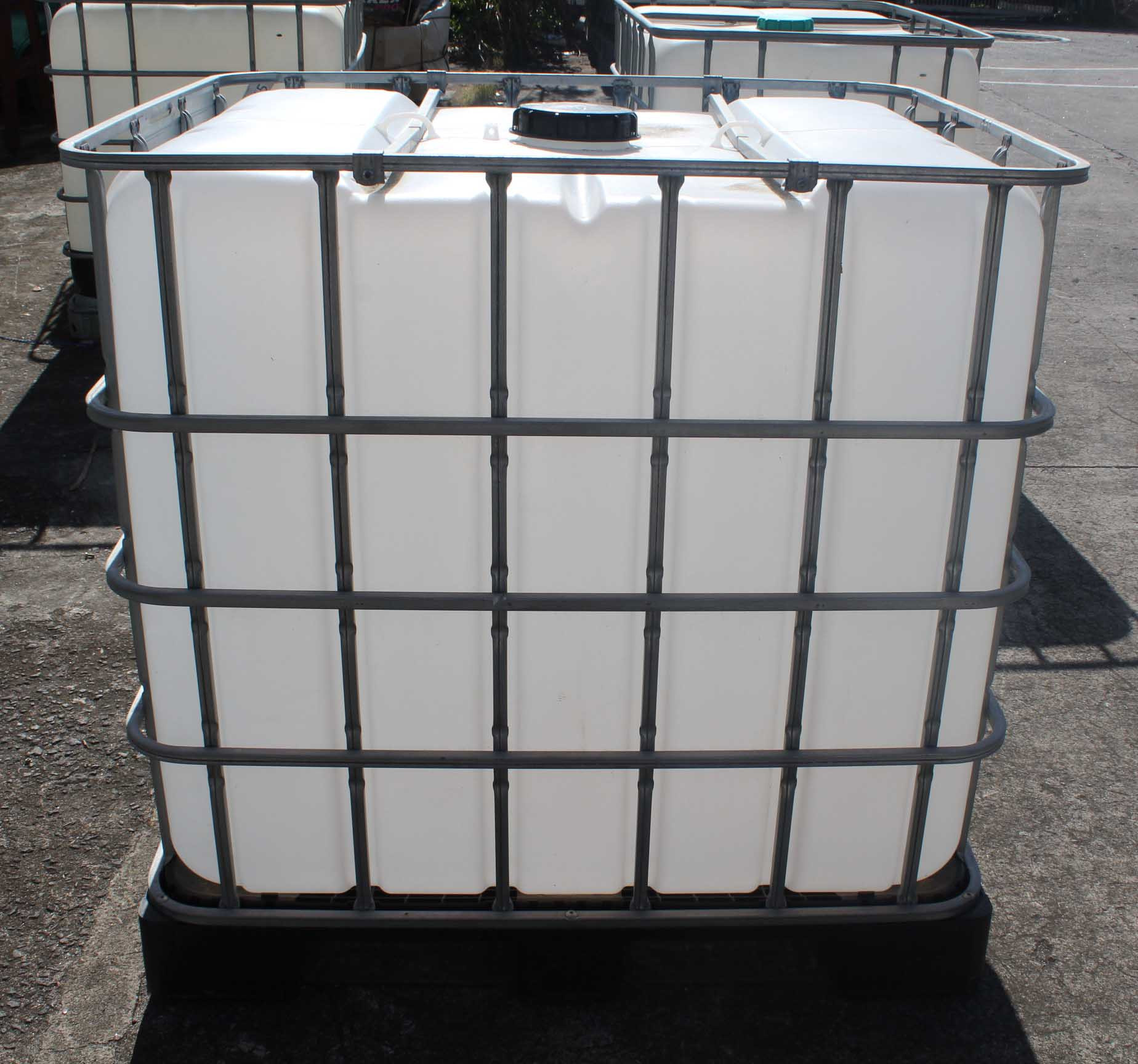 Empty Storage Tank with Steel Cage - Empty Storage Tank with Steel Cage ...