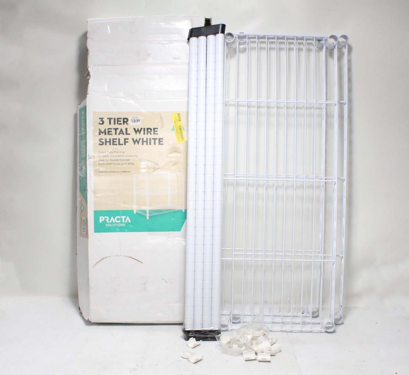 3 Tier Metal Wire Shelf White - 3 Tier Metal Wire Shelf White | HMR ...