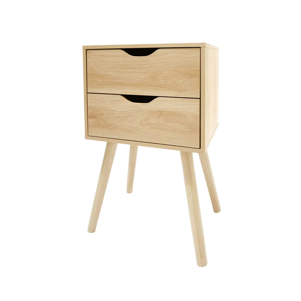 Anko 2 Drawer Unit oak Look ( 60X40X30CM ) | HMR Shop N' Bid
