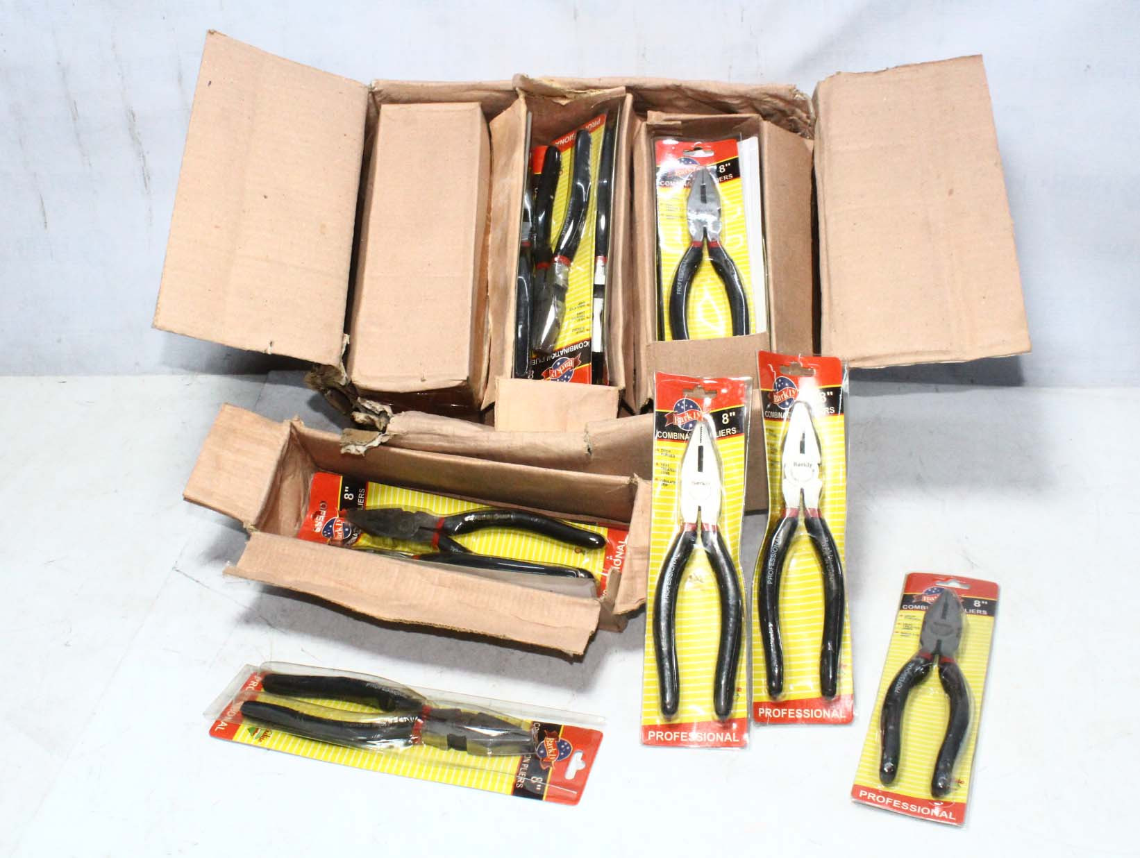 8 Boxes of 8" Combination Pliers / 1-Lot - 8 Boxes of 8" Combination ...