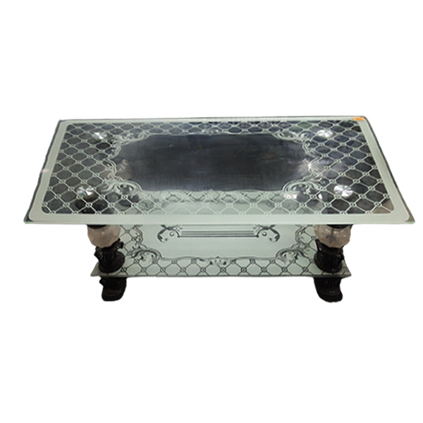 Center Table Glass 2 Layer | HMR Shop N' Bid