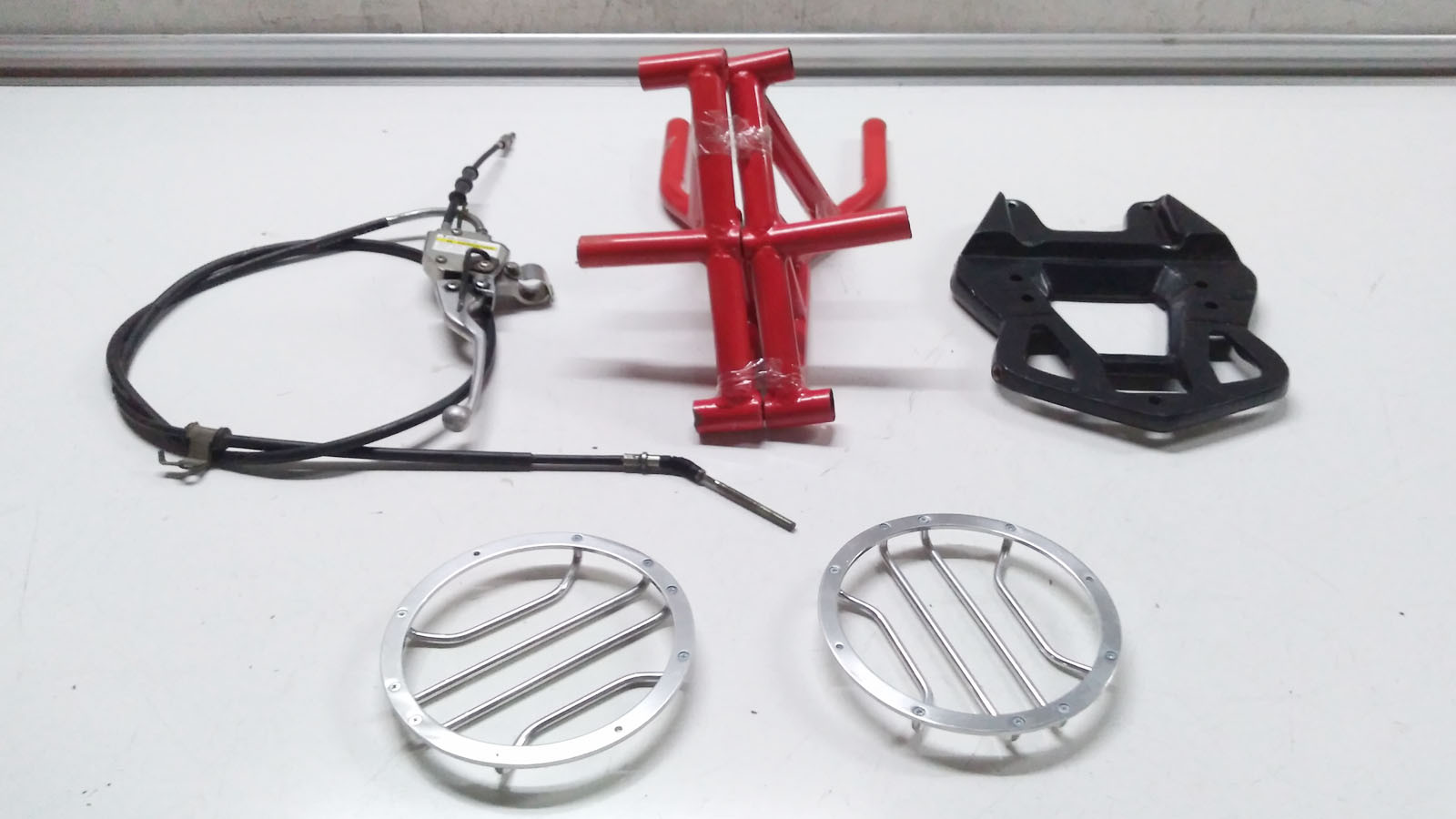 Motorcycle Bracket , Clutch Lever , Crash Bar Kit And Assorted Items ...