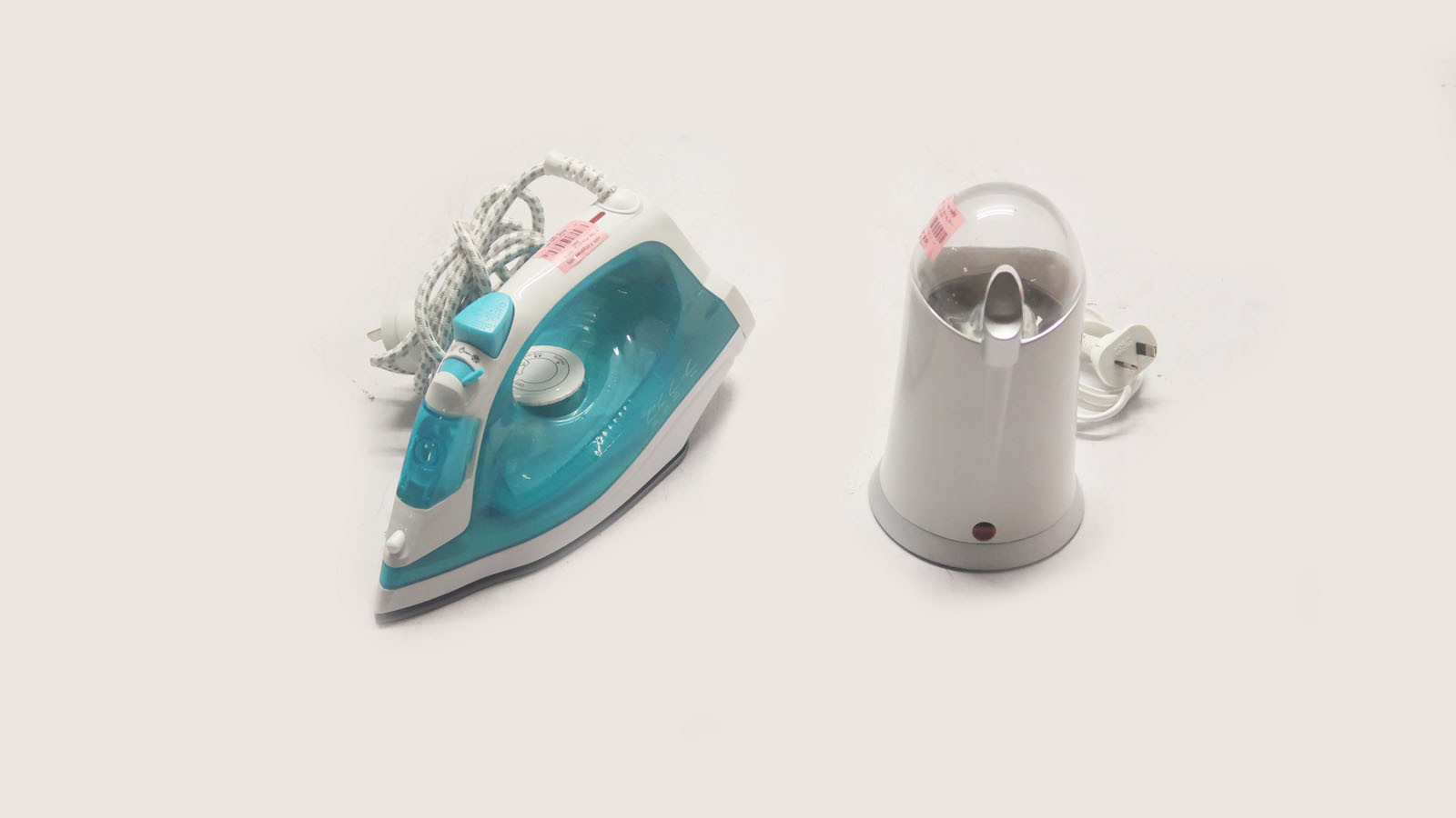 Steam Iron and Coffee Grinder - 2 Units - Steam Iron and Coffee Grinder ...