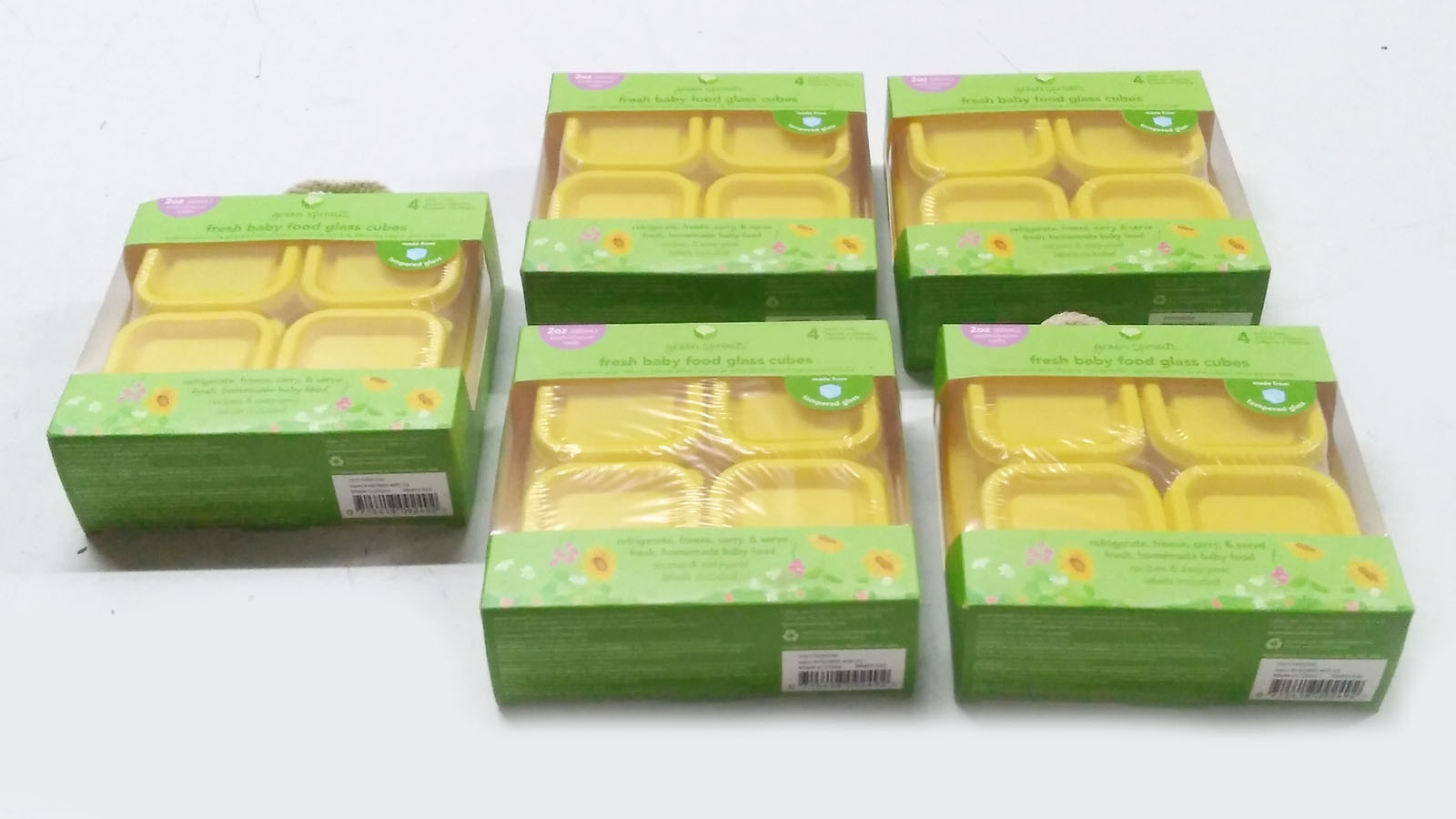 Baby Food Glass Cubes / 5 Box As 1 Lot - Baby Food Glass Cubes / 5 Box ...