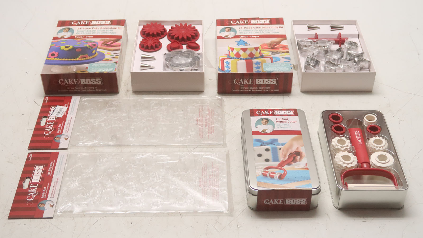 Imprint Mats , Flower Cake Decorating Kit , Circus Cake Decorating Kit ...