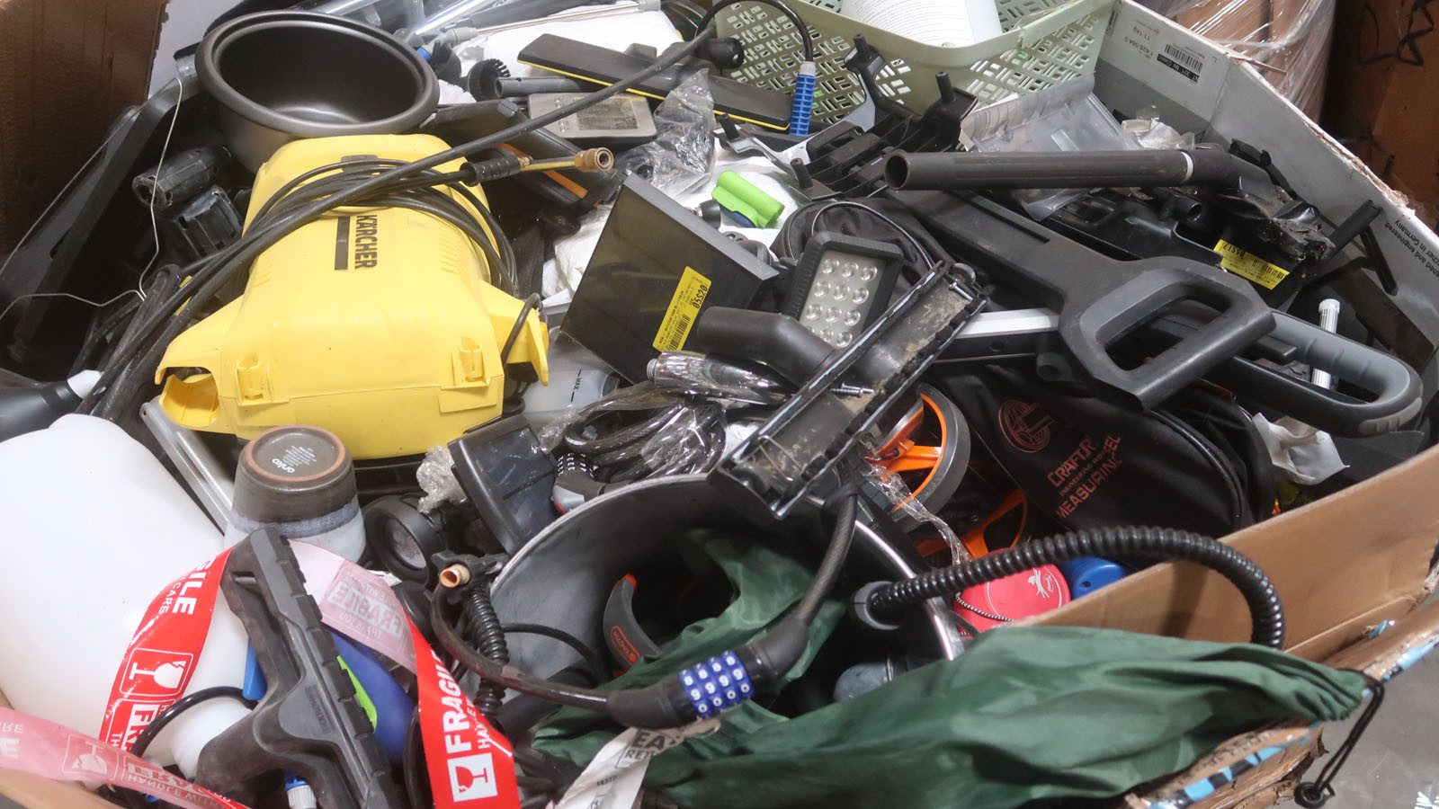 Electric Pressure Washer, Vacuum Cleaner, Deadbolt Lock, Petrol Line ...
