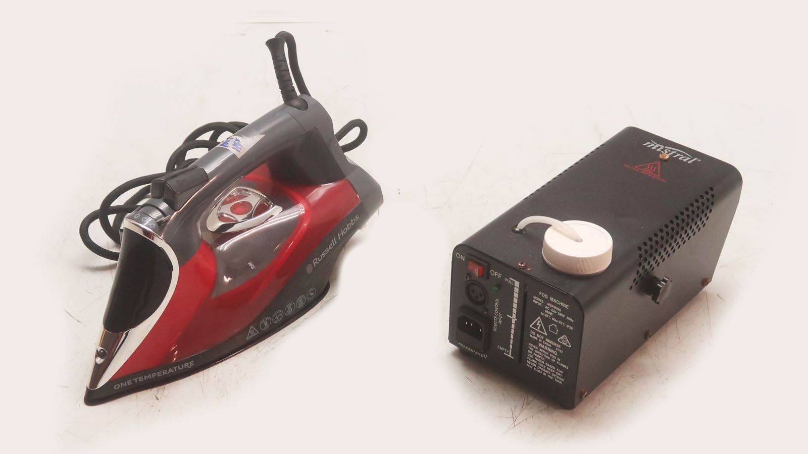 Steam Iron and Party Fog Machine-2 units - Steam Iron and Party Fog ...