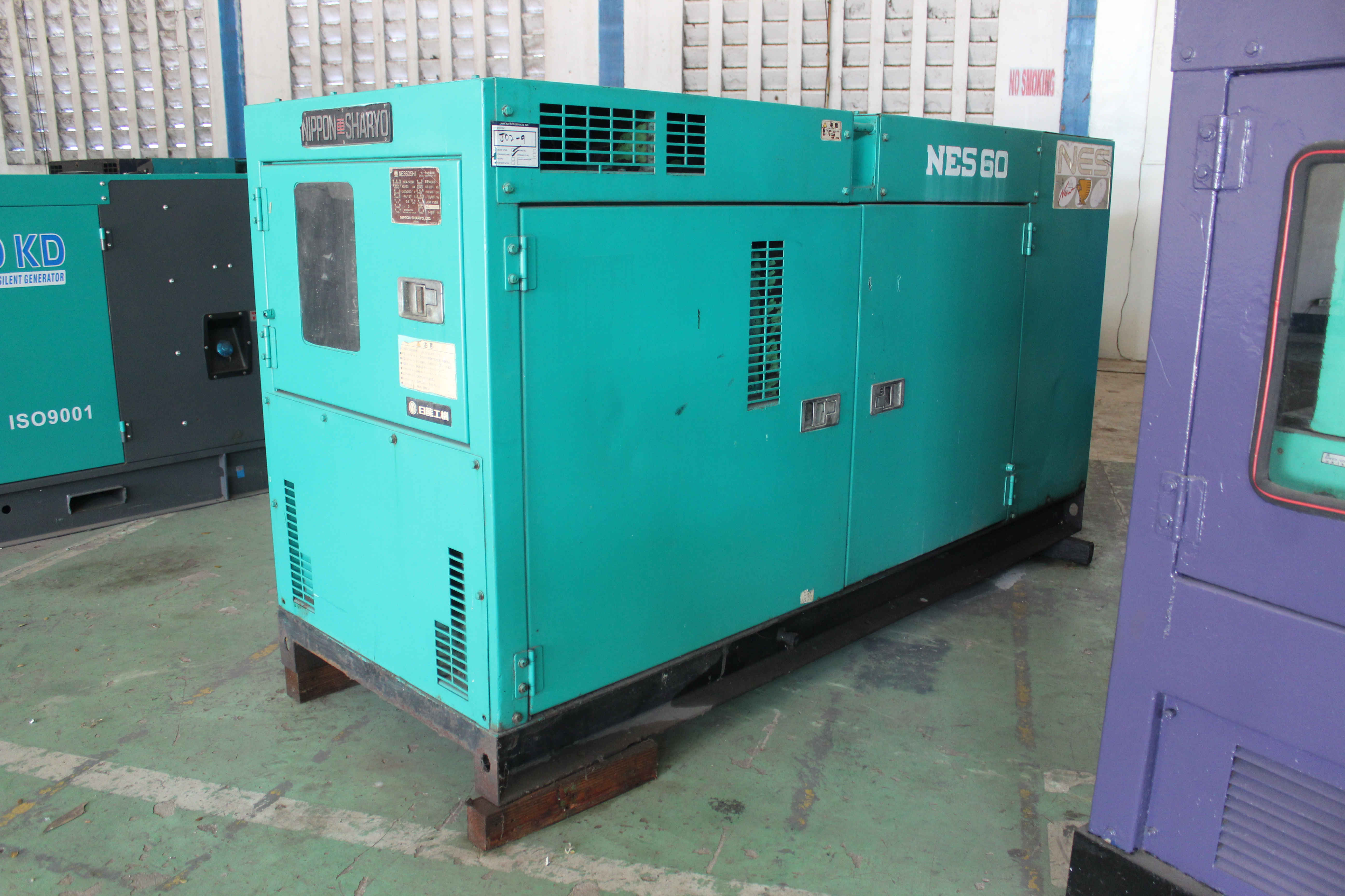 Nippon Sharyo NES60SHI 60KVA Generator Set | JO2-9 — Lot 5 | HMR Shop N ...