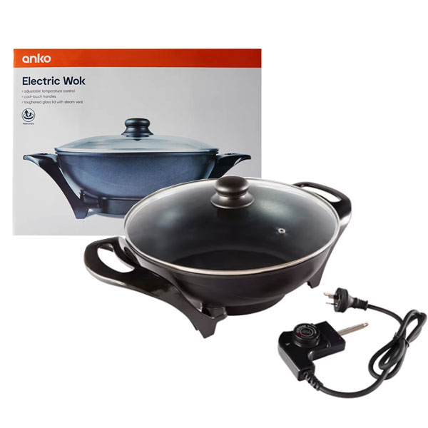 Anko 33cm Electric Wok AD-HJ33 | HMR Shop N' Bid