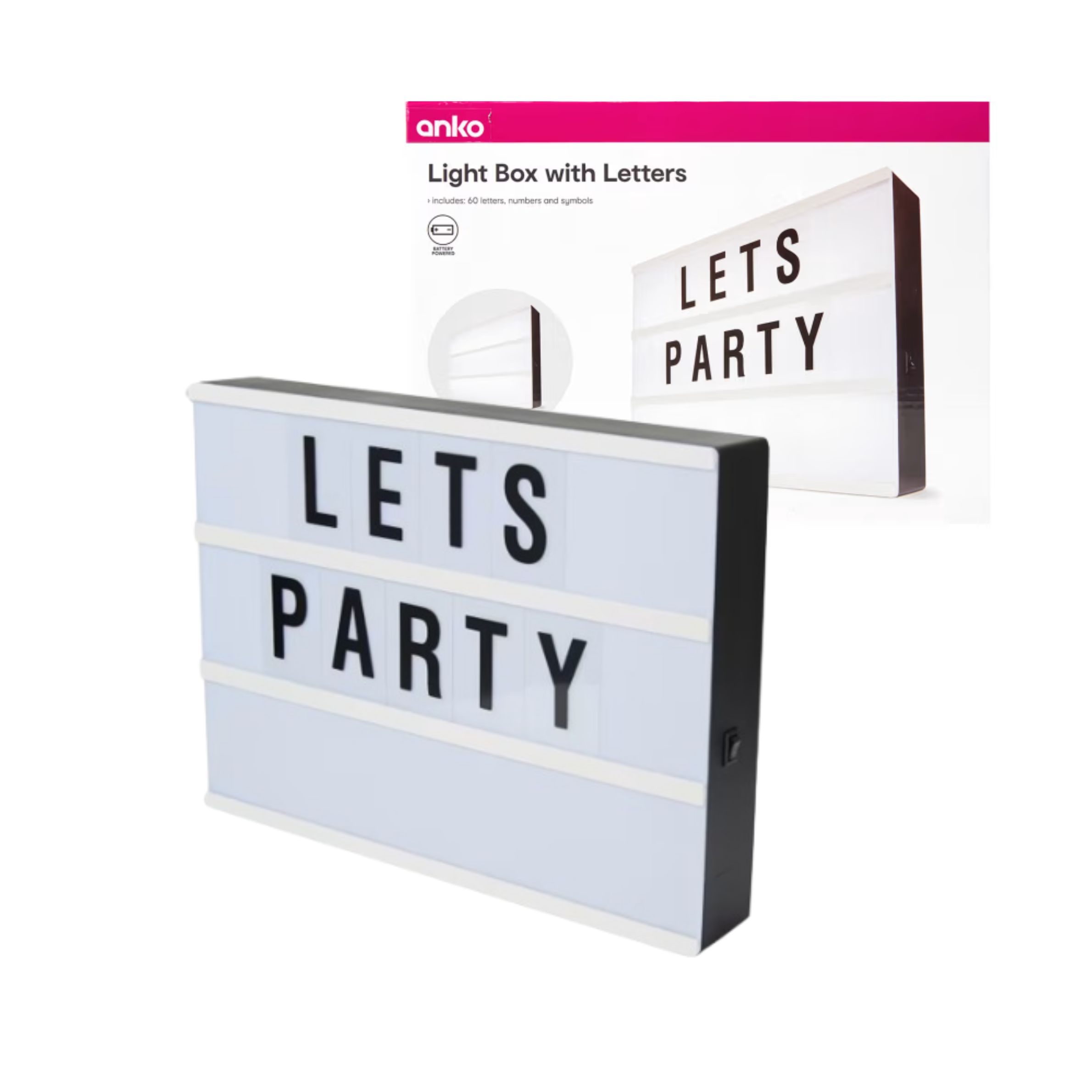 Anko Light Box with Letters | HMR Shop N' Bid