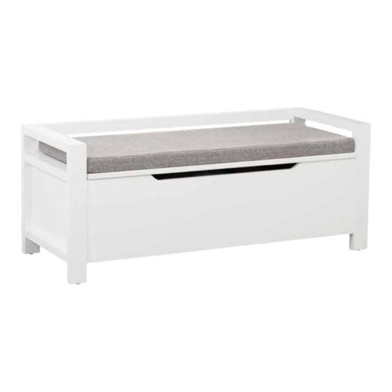 SOHL FURNITURE Lift Up Storage Bench with Cushion | HMR Shop N' Bid