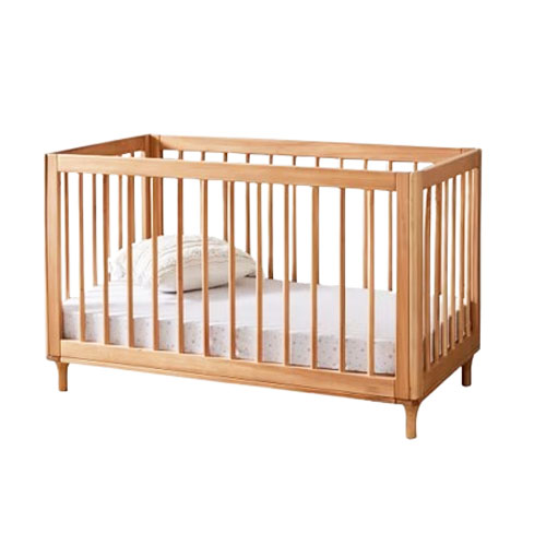ANKO Wooden Cot in Oak Color 134X89X74CM | HMR Shop N' Bid