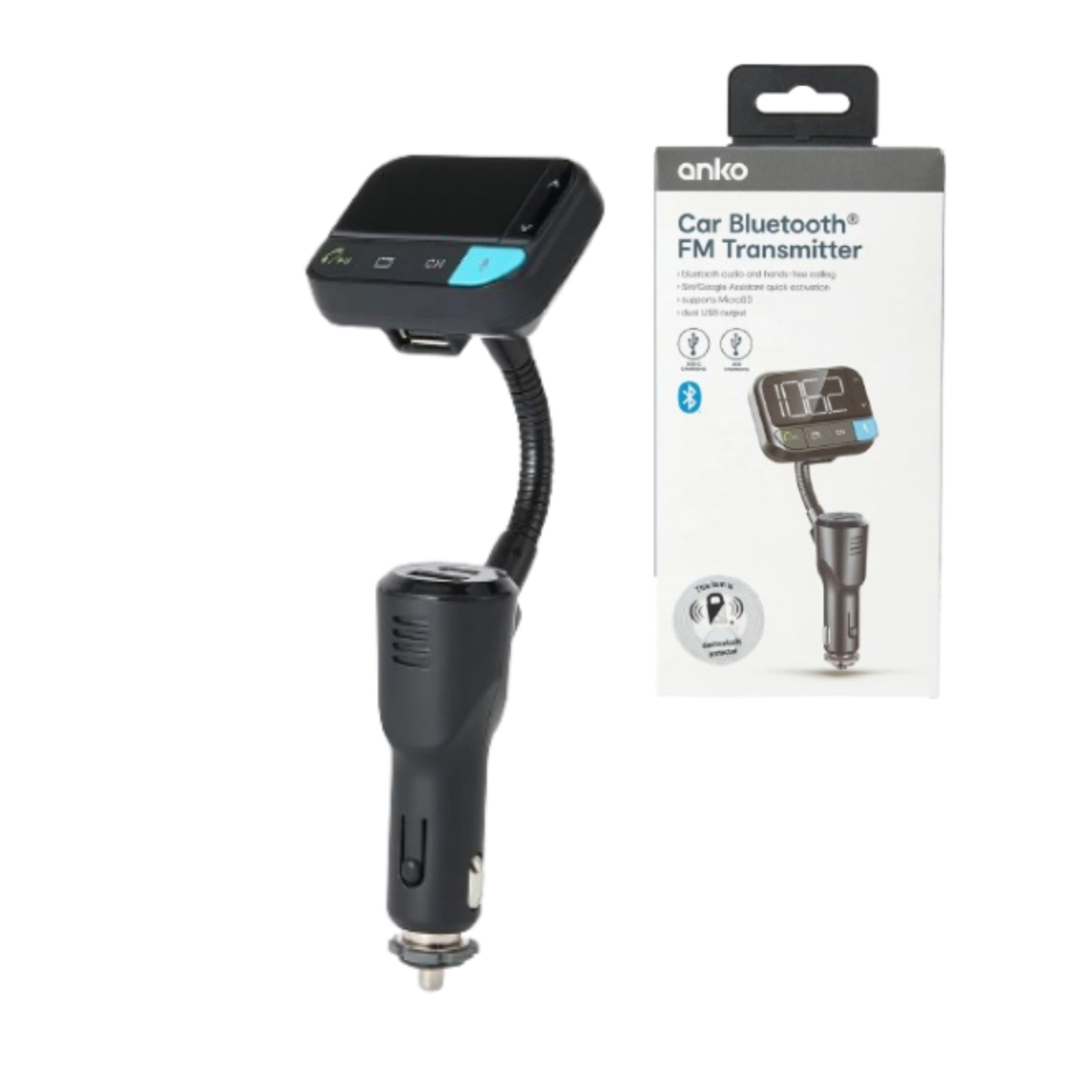 Anko Car Bluetooth FM Transmitter | HMR Shop N' Bid