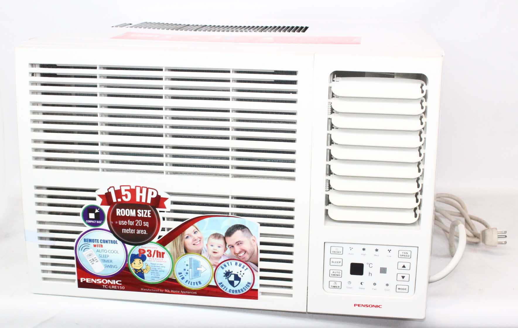 Pensonic 1.5HP Window Type Air Conditioner TC-LRE150 — Lot 3 | HMR Shop ...