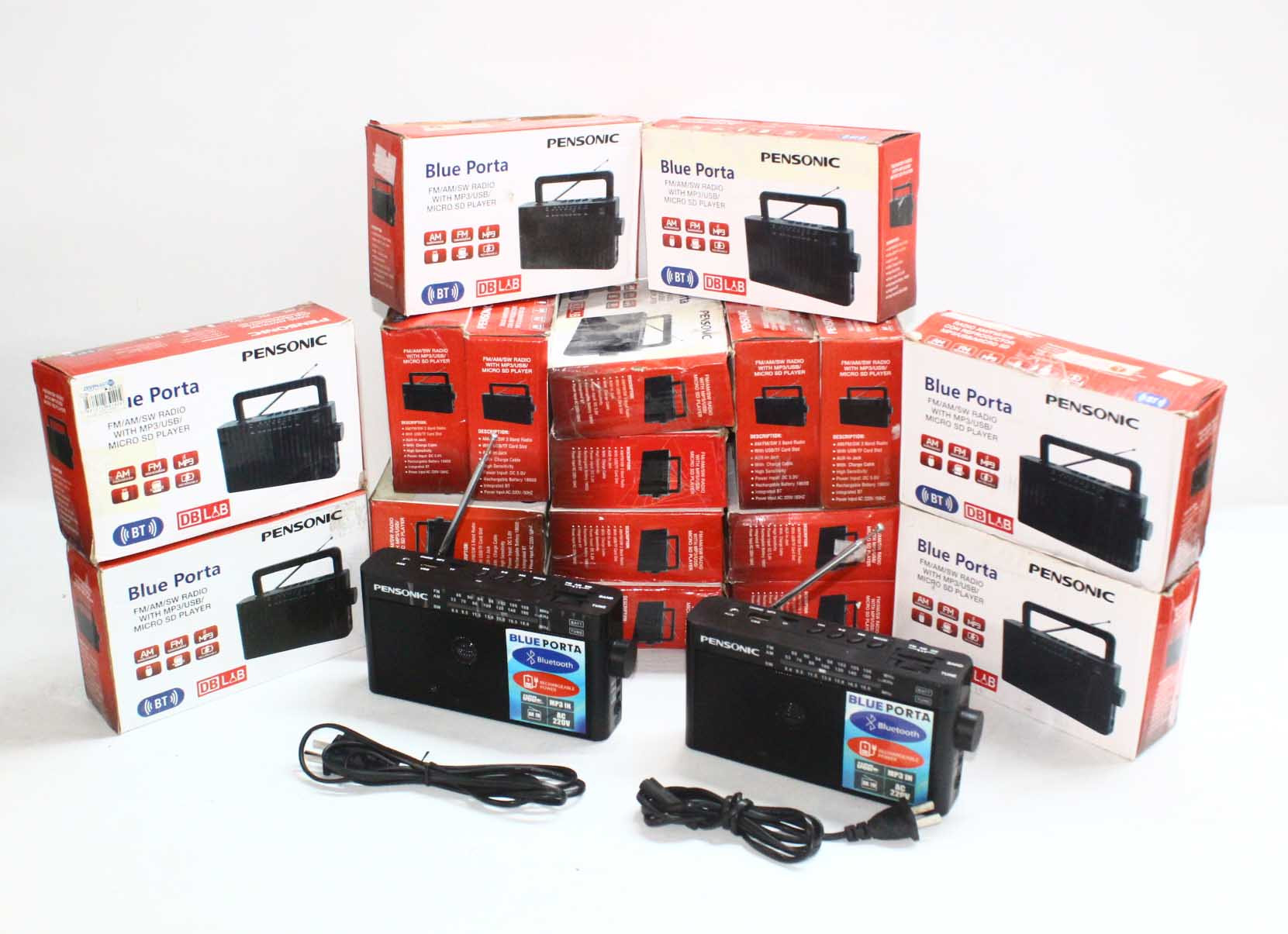 Pensonic FM/AM/SW Radio with MP3/USB/Micro SD Player Blue Porta / 20 ...