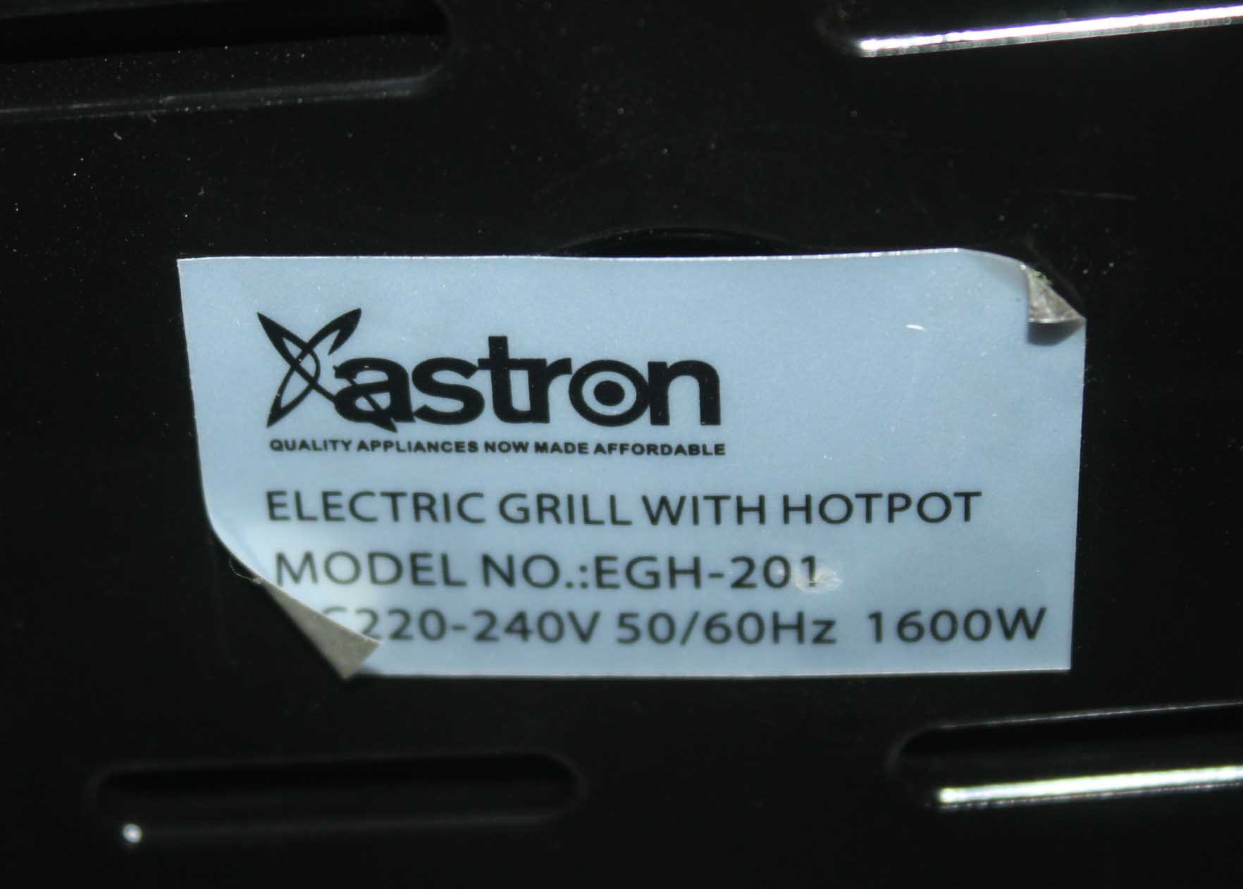Astron 2 in 1 Multi-Function High Quality Electric Grill with Hot Pot ...