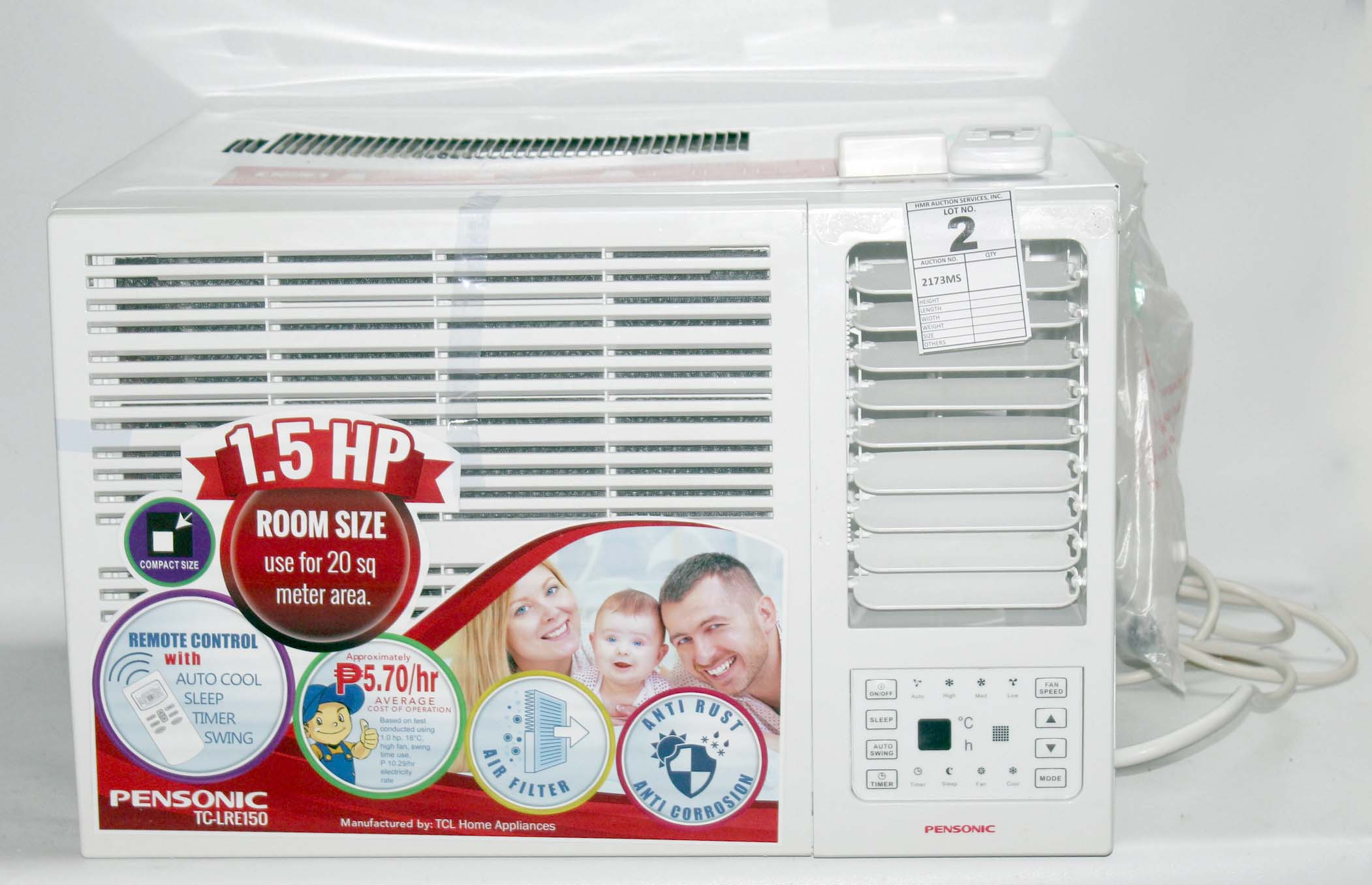 Pensonic 1.5HP Window Type Air Conditioner TC-LRE150 - Pensonic 1.5HP ...