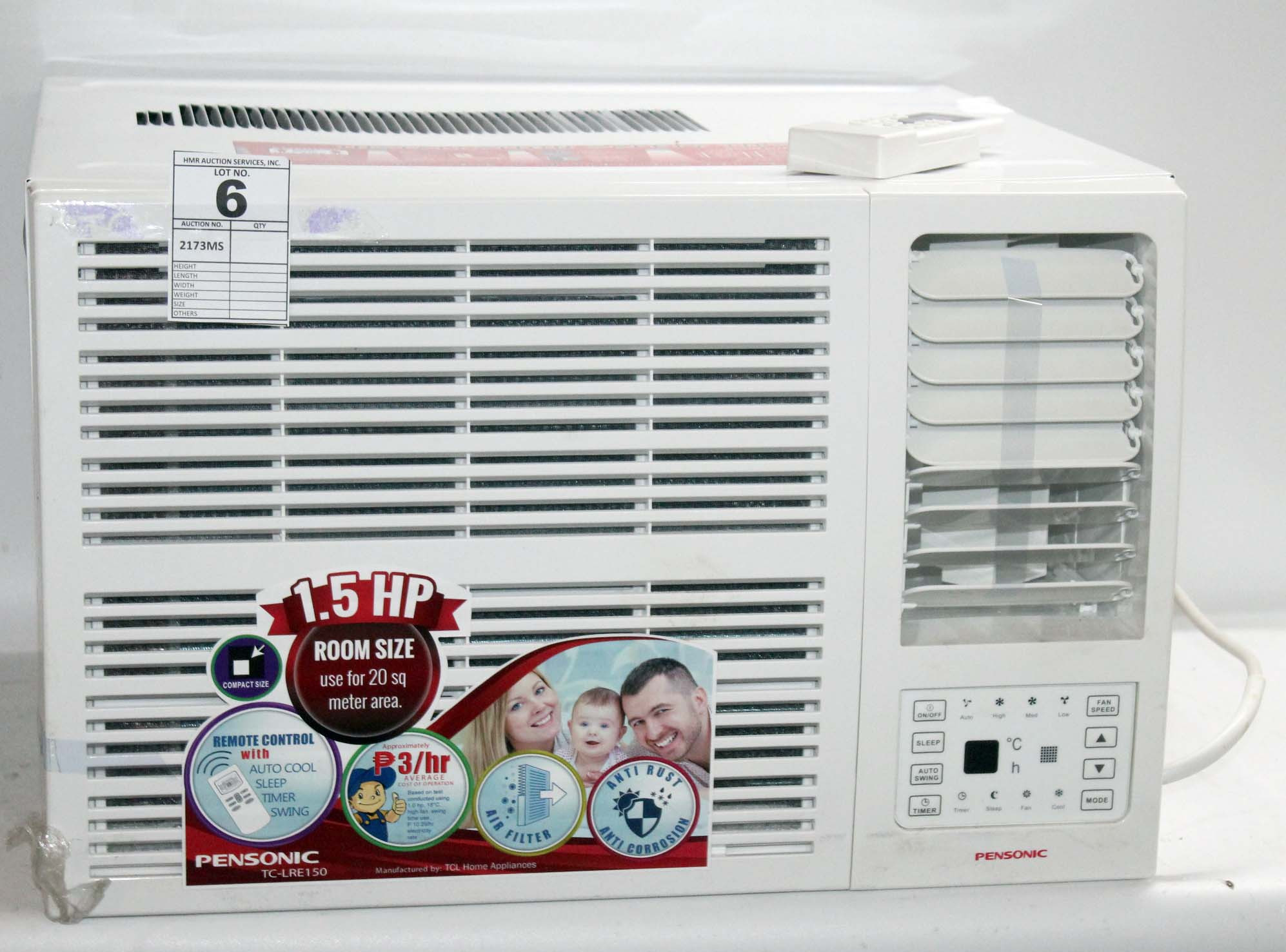 Pensonic 1.5HP Window Type Air Conditioner TC-LRE150 - Pensonic 1.5HP ...