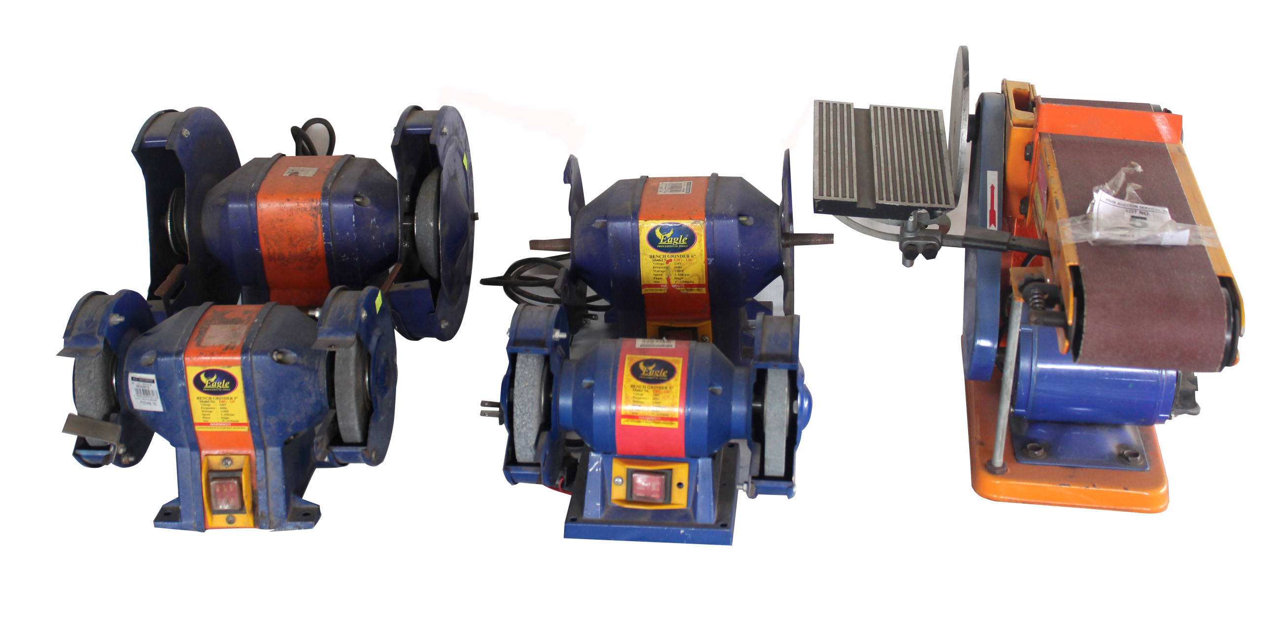 Belt/Disc Sander and Bench Grinder | 5 Units as 1-Lot - Belt/Disc ...