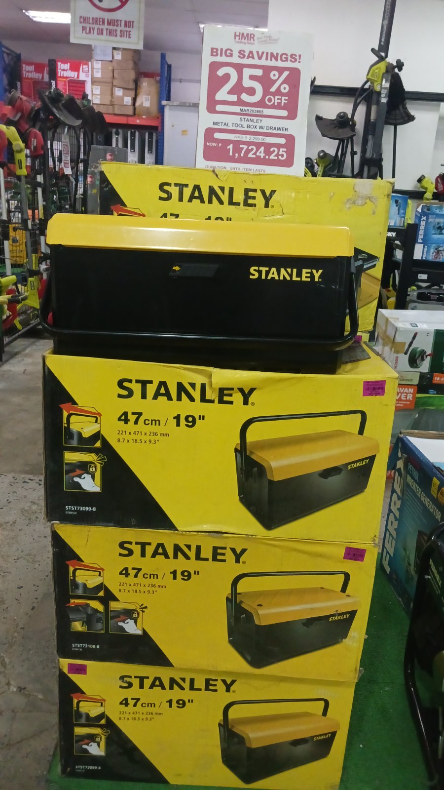Stanley Metal Tool Box W/o Drw Wb | HMR Shop N' Bid