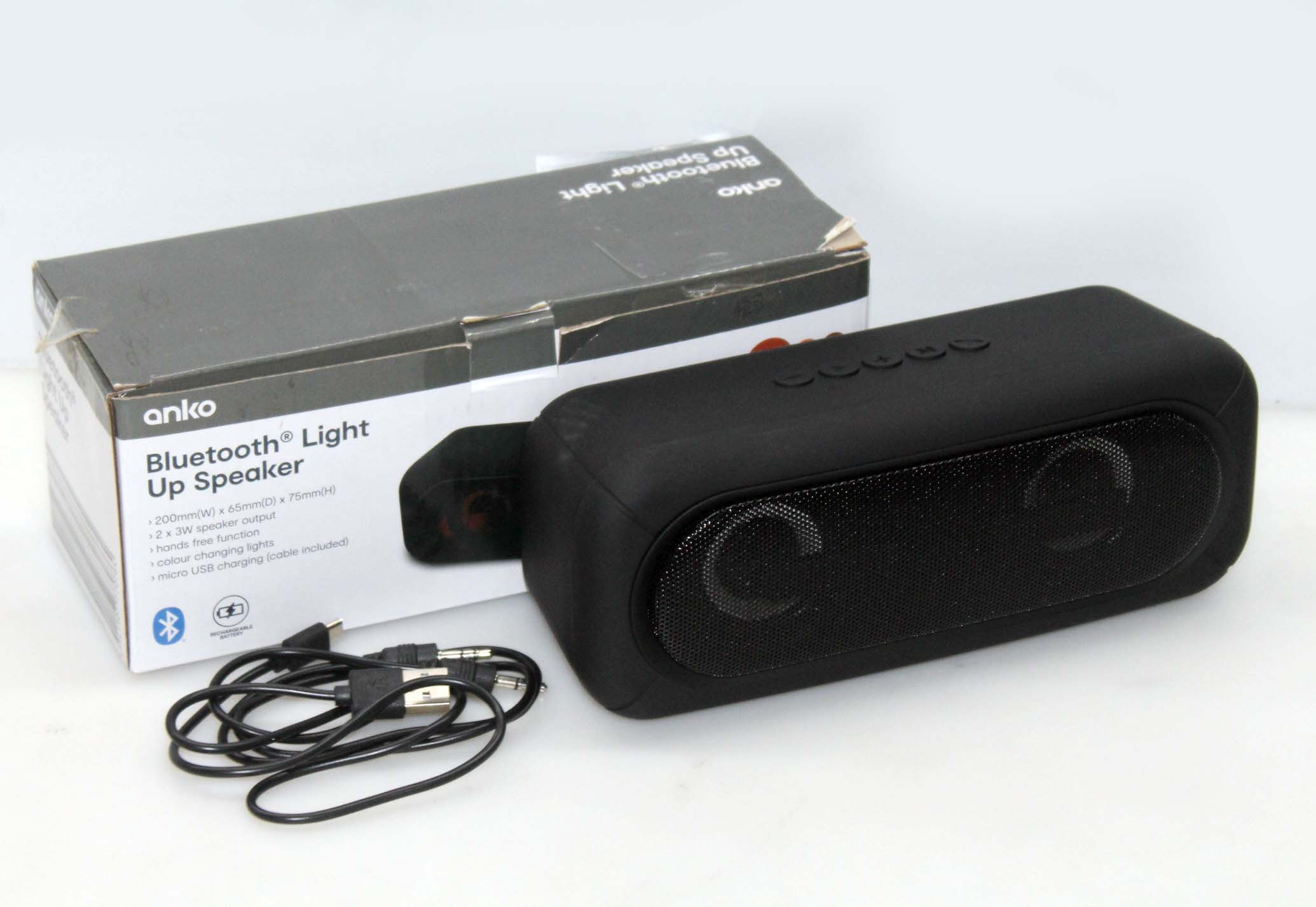 Anko Bluetooth Light Up Speaker 42963516 - Anko Bluetooth Light Up ...