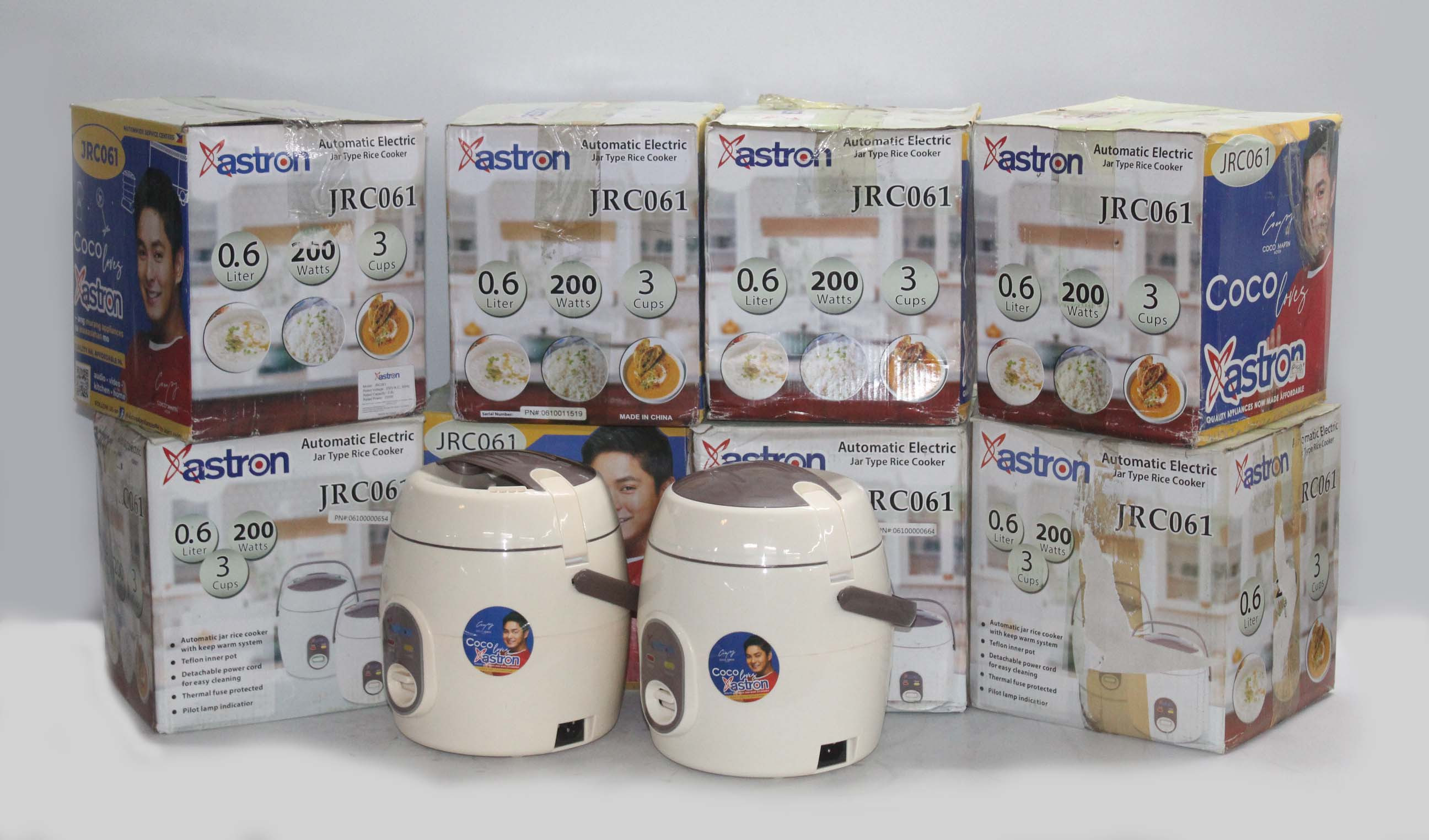 Astron 0.6L Jar Type Rice Cooker JRC061 / 10-Units - Astron 0.6L Jar ...