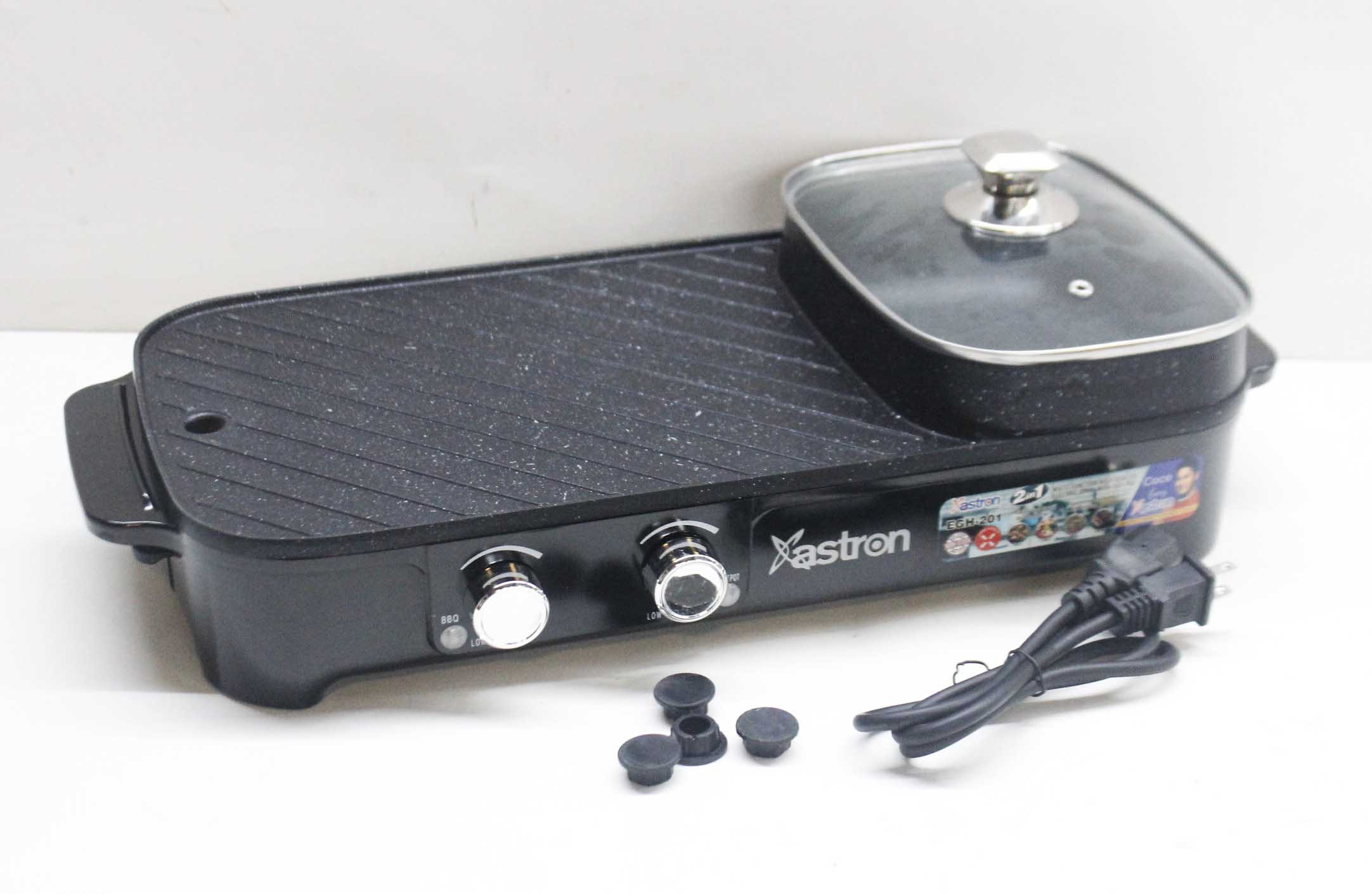 Astron 2 In 1 Multi Function High Quality Electric Grill With Hot Pot