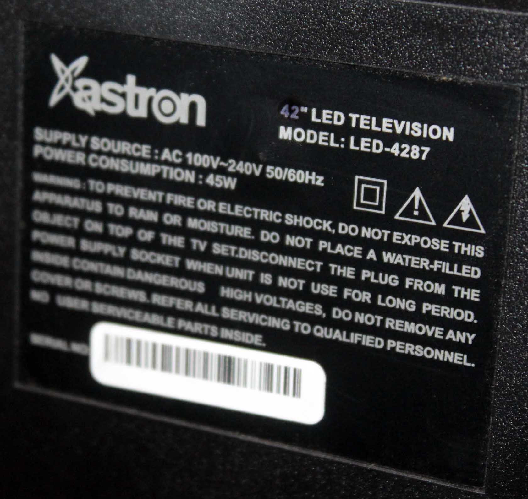 Astron 42" Ultra Slim Design LED-4287 - Astron 42" Ultra Slim Design ...