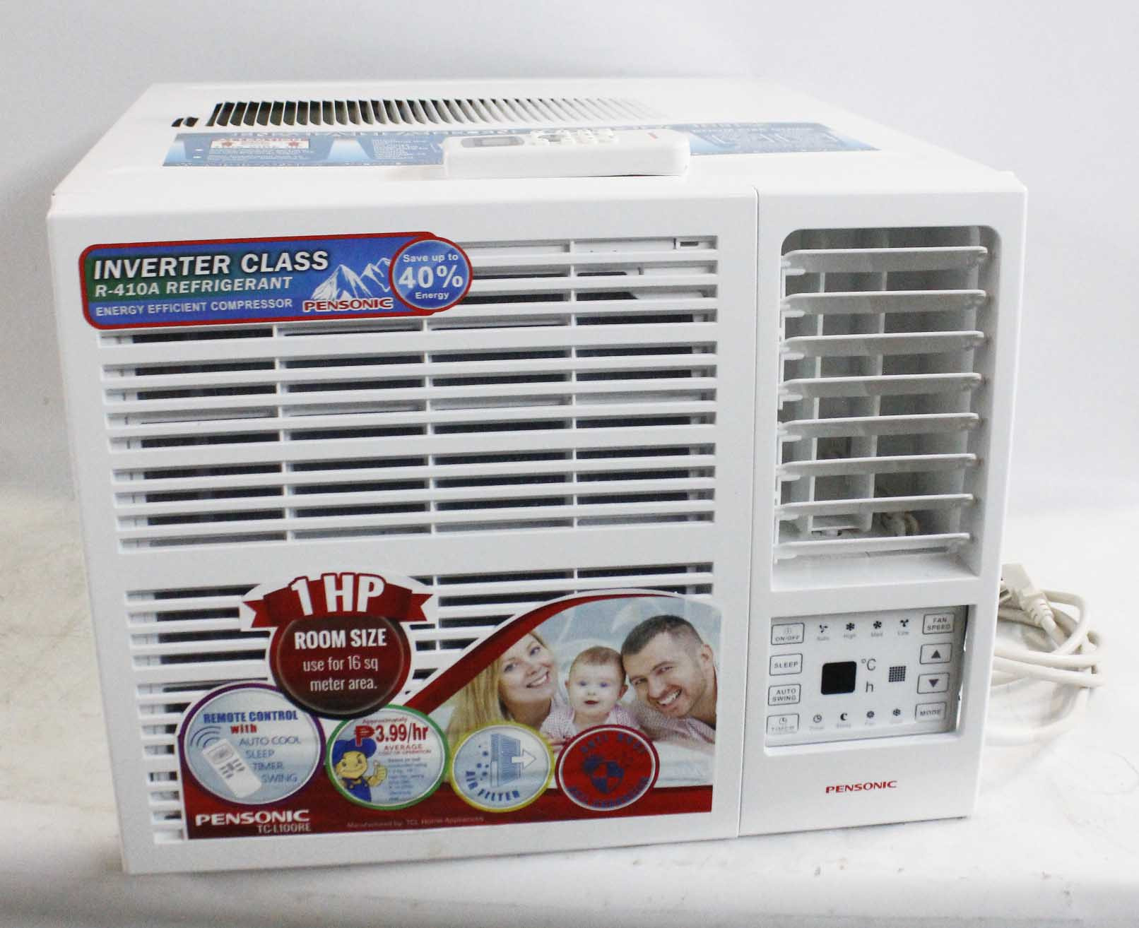 Pensonic 1HP Window Air Conditioner TC-L100RE — Lot 5 | HMR Shop N' Bid