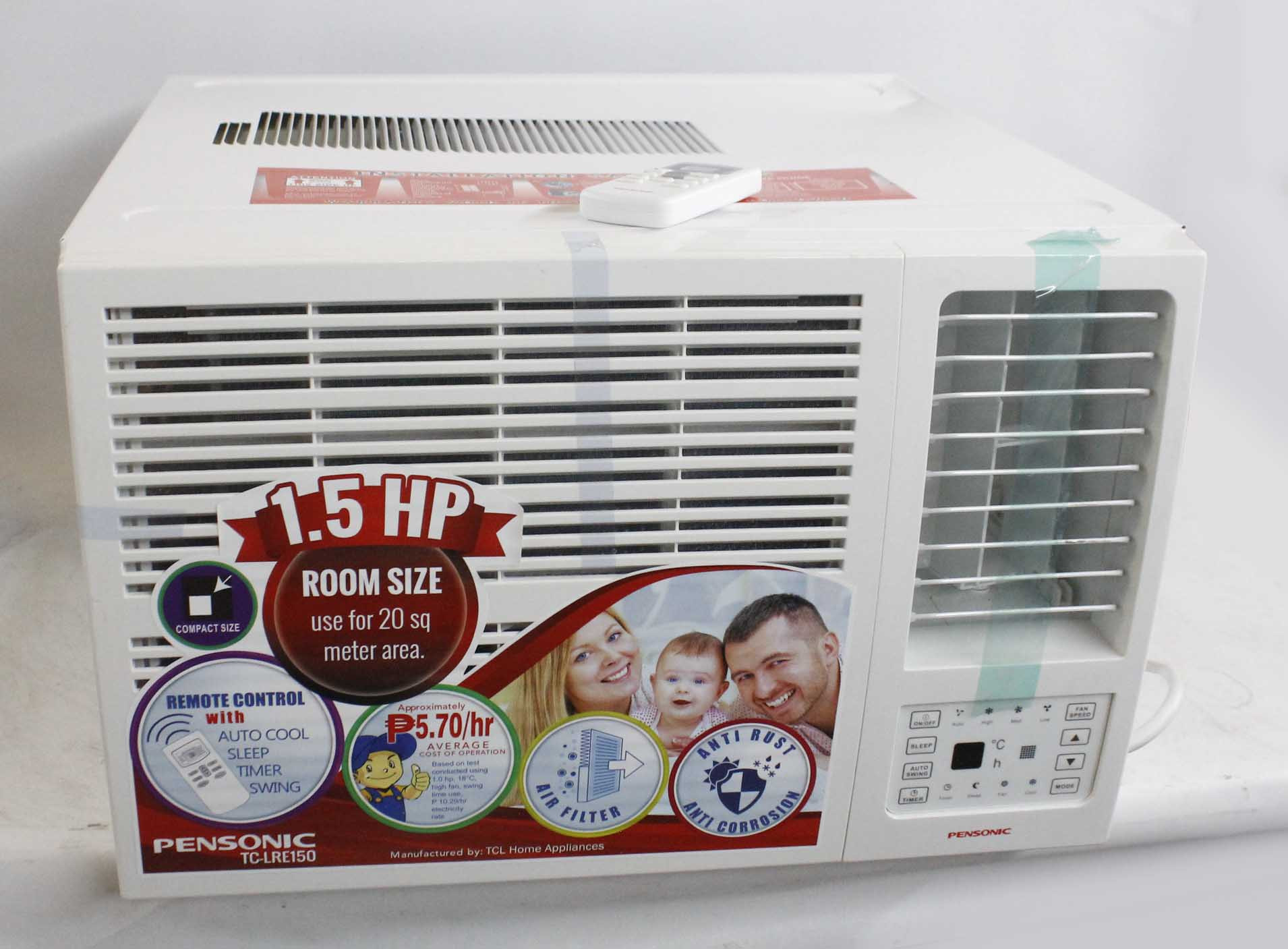 Pensonic 1.5HP Window Type Air Conditioner TC-LRE150 — Lot 5 | HMR Shop ...