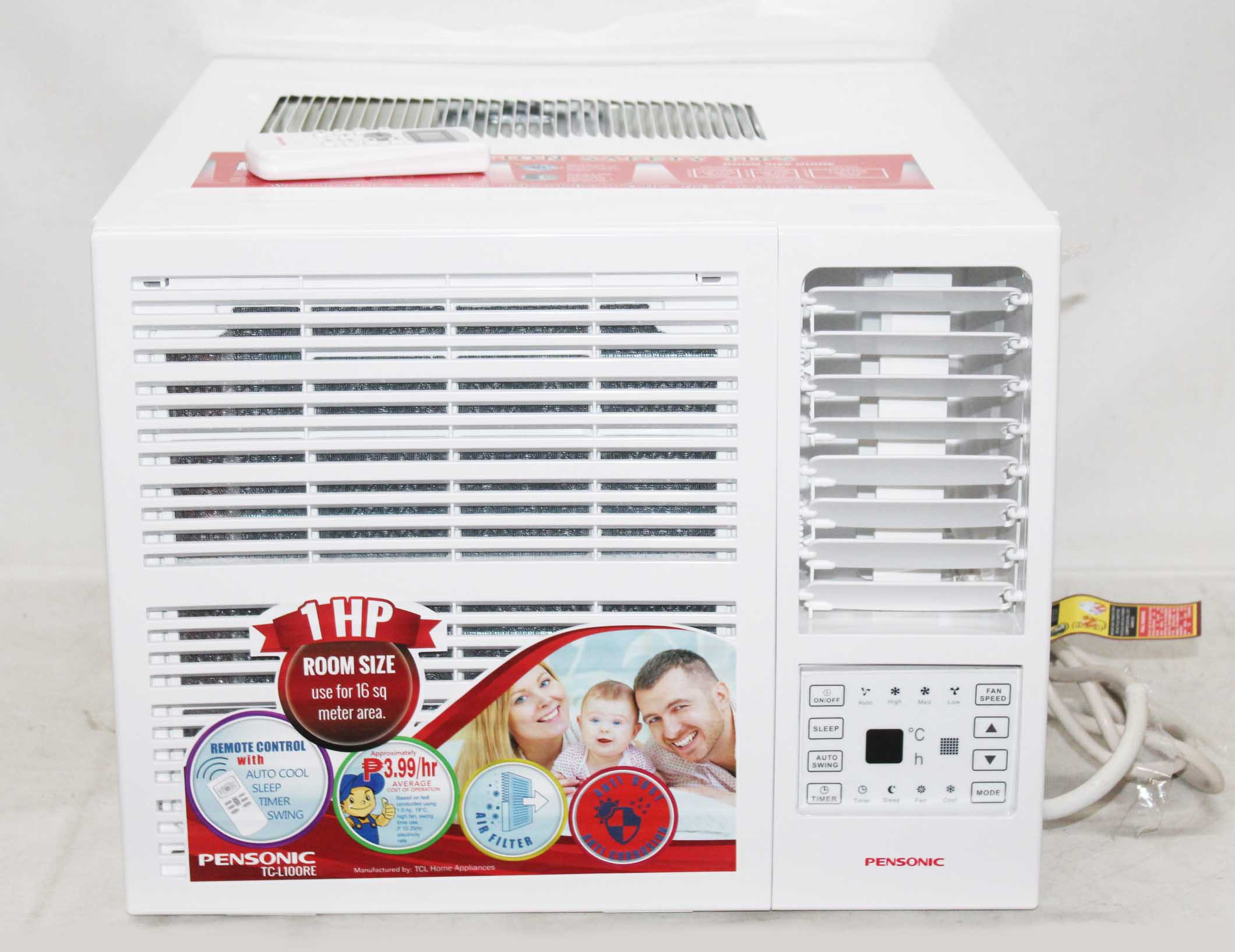 Pensonic 1HP Window Air Conditioner TC-L100RE - Pensonic 1HP Window Air ...