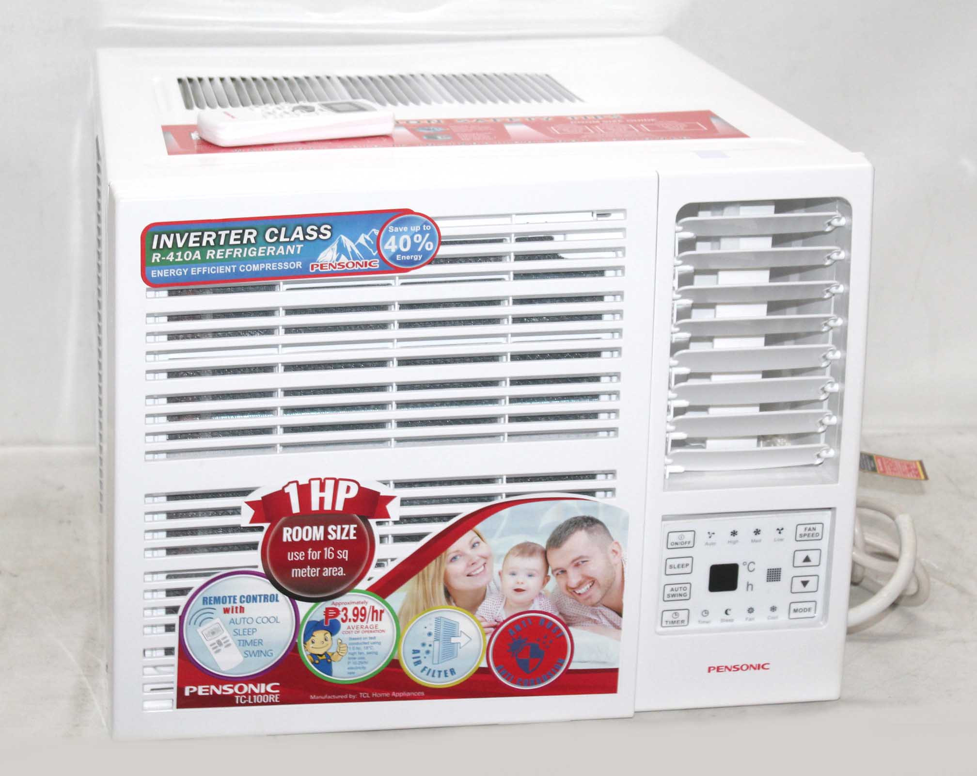 Pensonic 1HP Window Air Conditioner TC-L100RE - Pensonic 1HP Window Air ...
