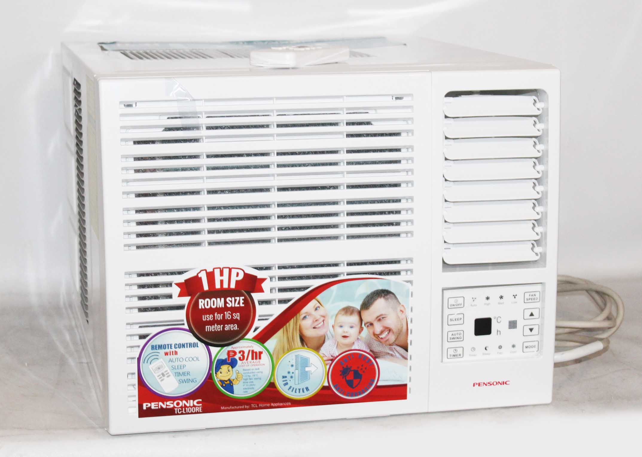 Pensonic 1HP Window Air Conditioner TC-L100RE - Pensonic 1HP Window Air ...