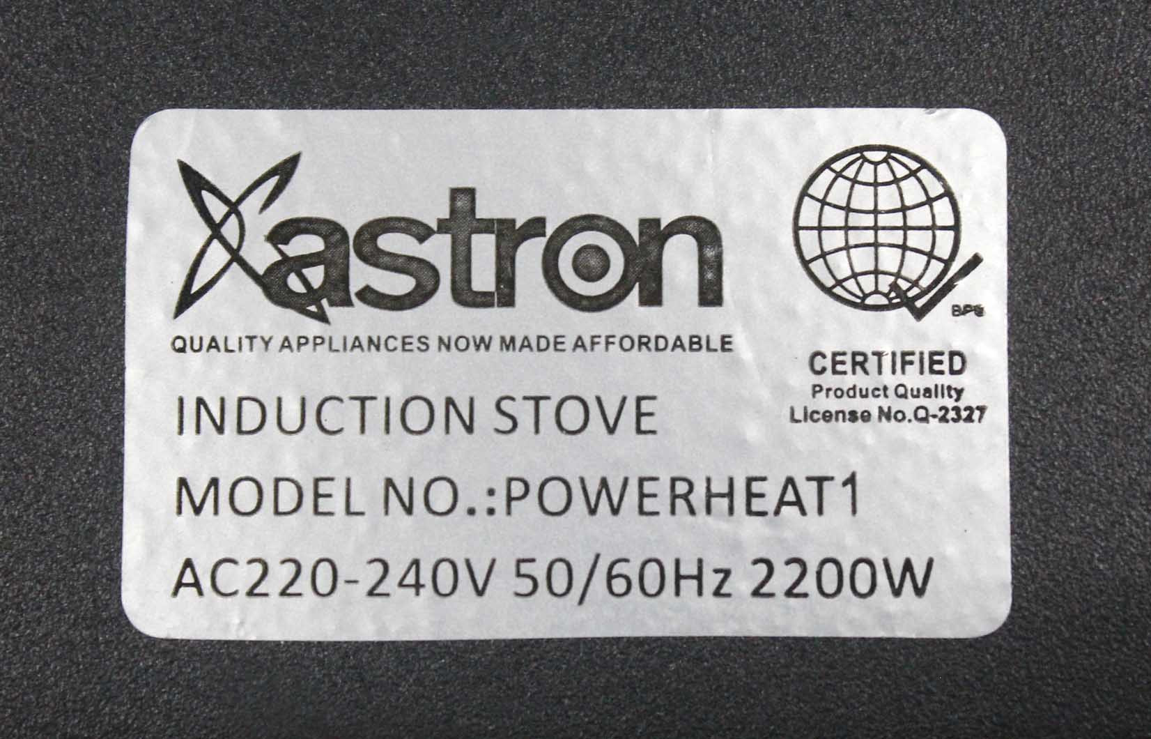 Astron Infrared Ceramic Induction Stove Powerheat1 - Astron Infrared ...