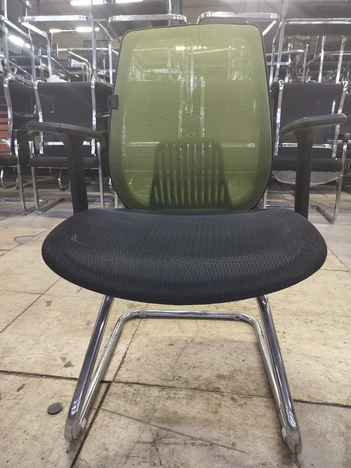 Office Chair Stackable Mesh Back W/arm rest | HMR Shop N' Bid