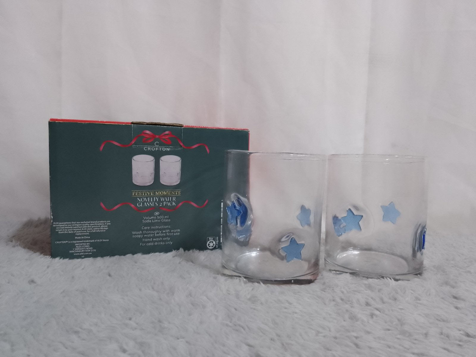 Crofton Novelty Water Glass 2Pcs | HMR Shop N' Bid