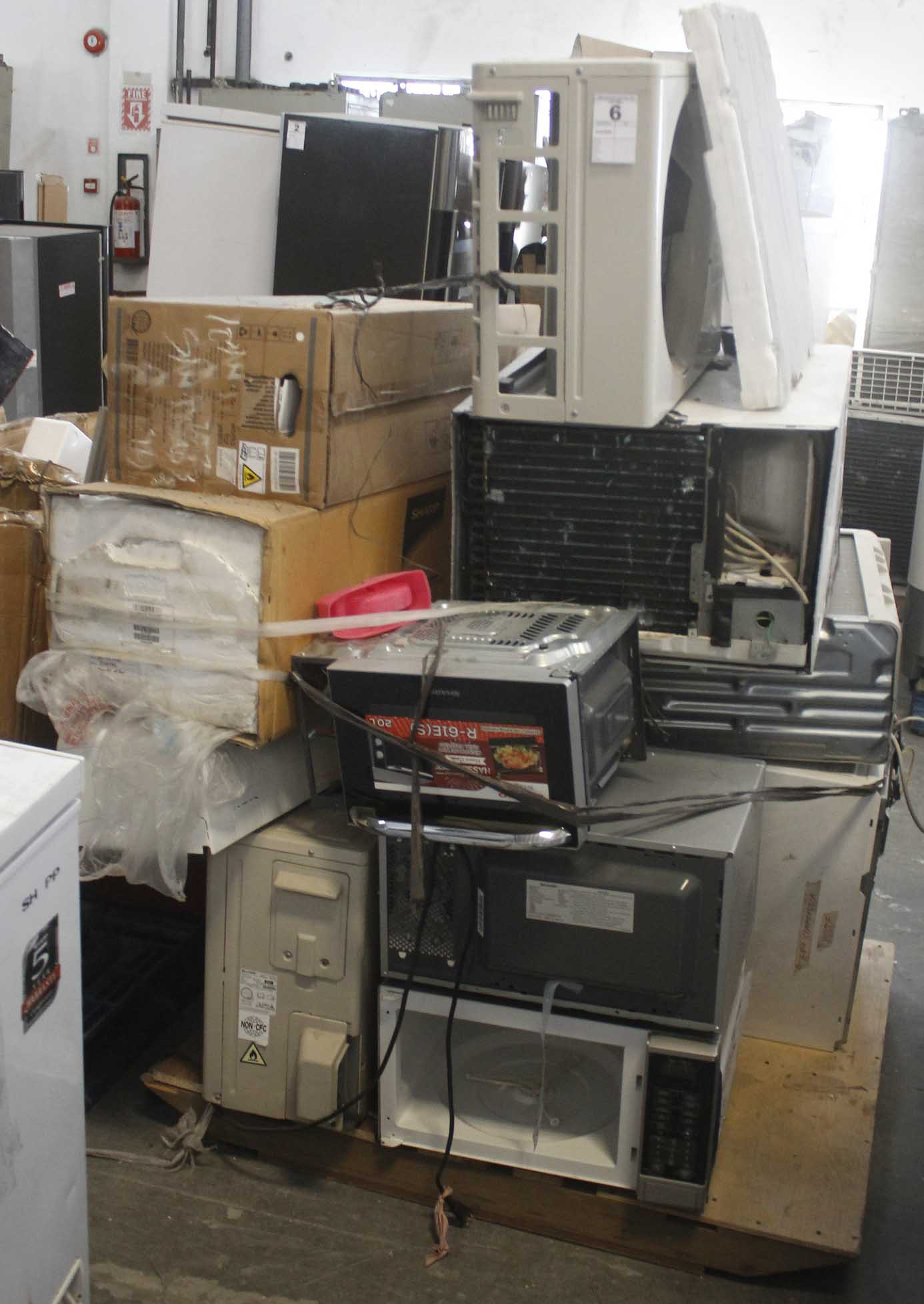 Sharp Window Type Aircon, Microwave Oven, Split Type Aircon Outdoor and ...