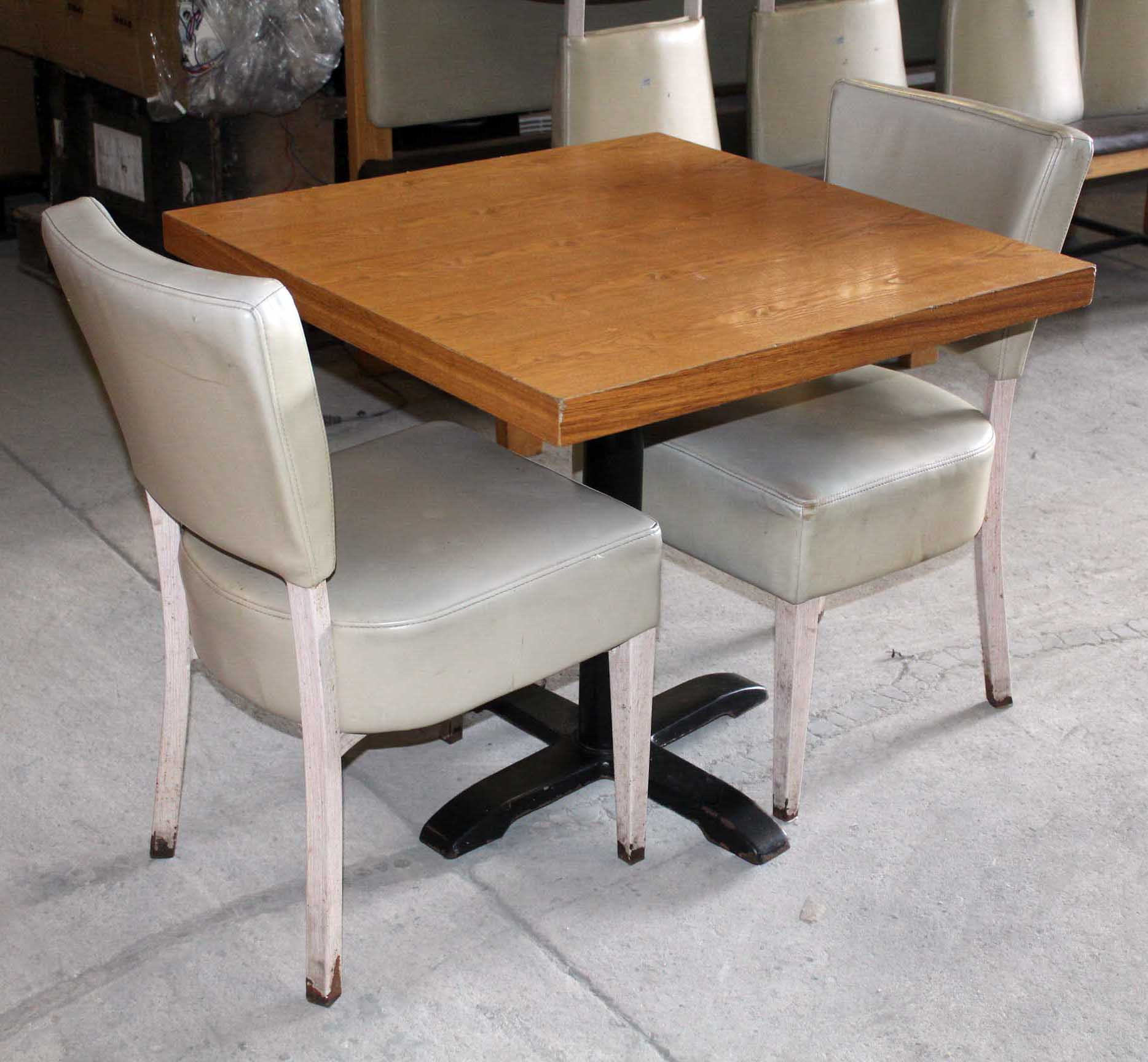 Square Dining Table with Dining Chair - (3pcs / 1-Set) - Square Dining ...